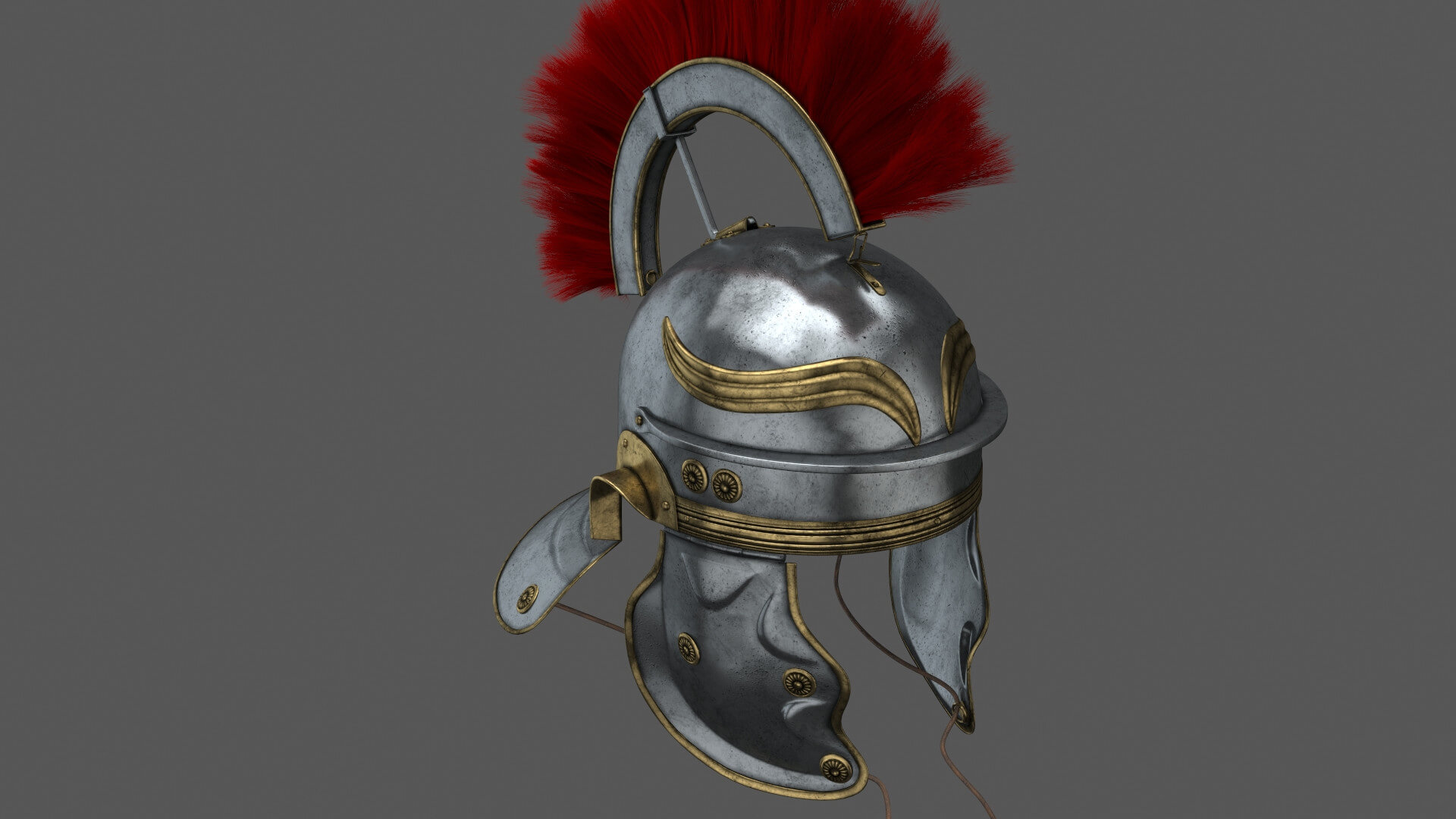 Helmet of Roman Galea - 3D Model by AlexeyBorisov