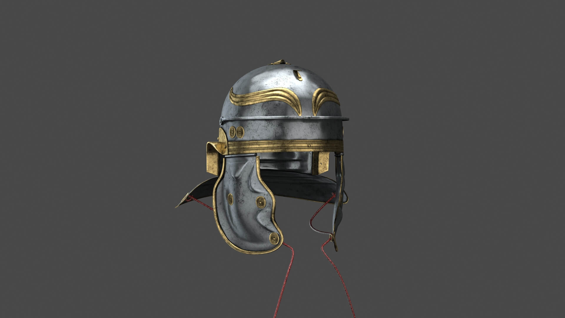 Roman Legionary Helmet - 3D Model by AlexeyBorisov