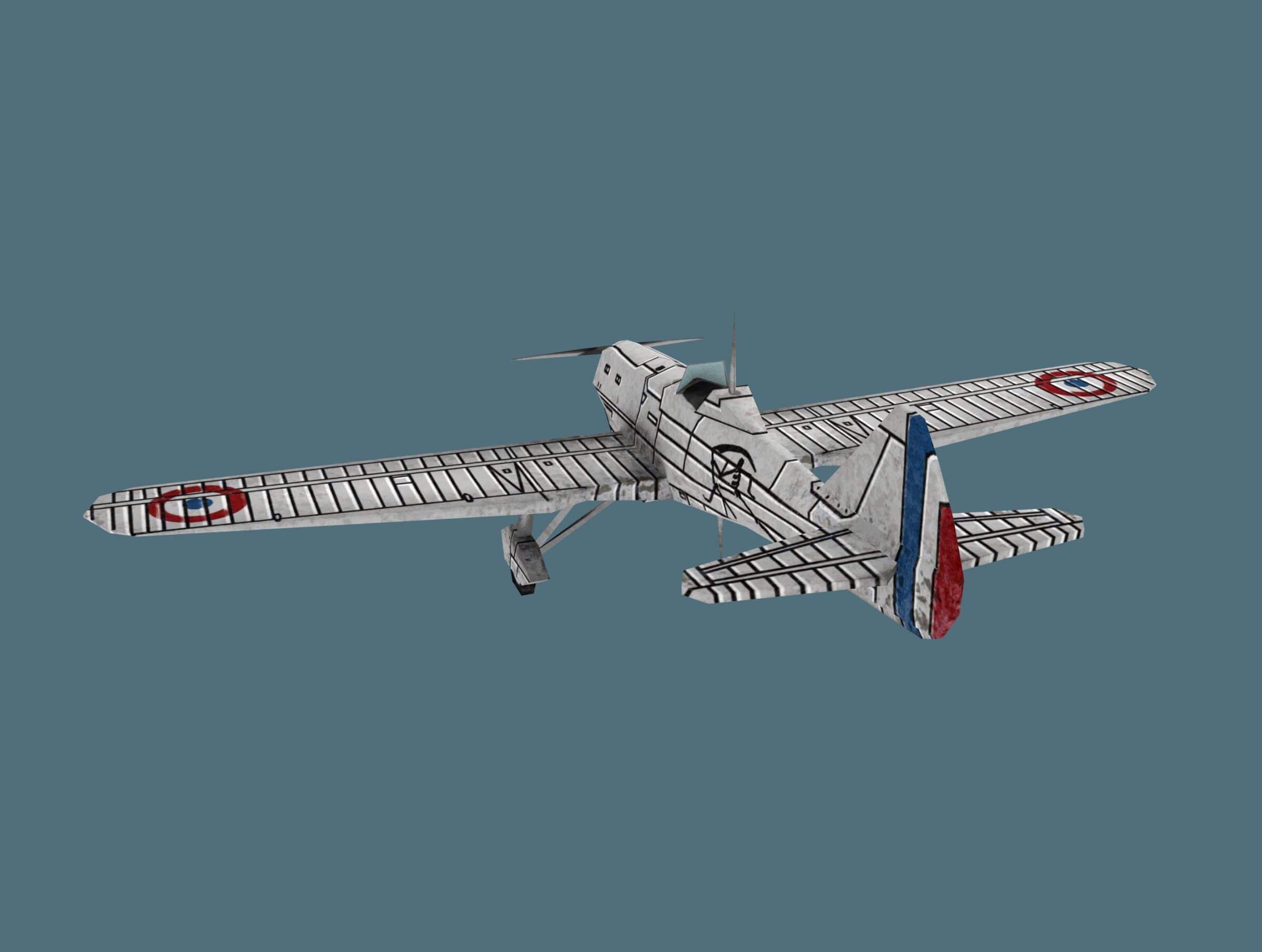 Dewoitine D 510 Fighter Aircraft - 3D Model by alexkovalev