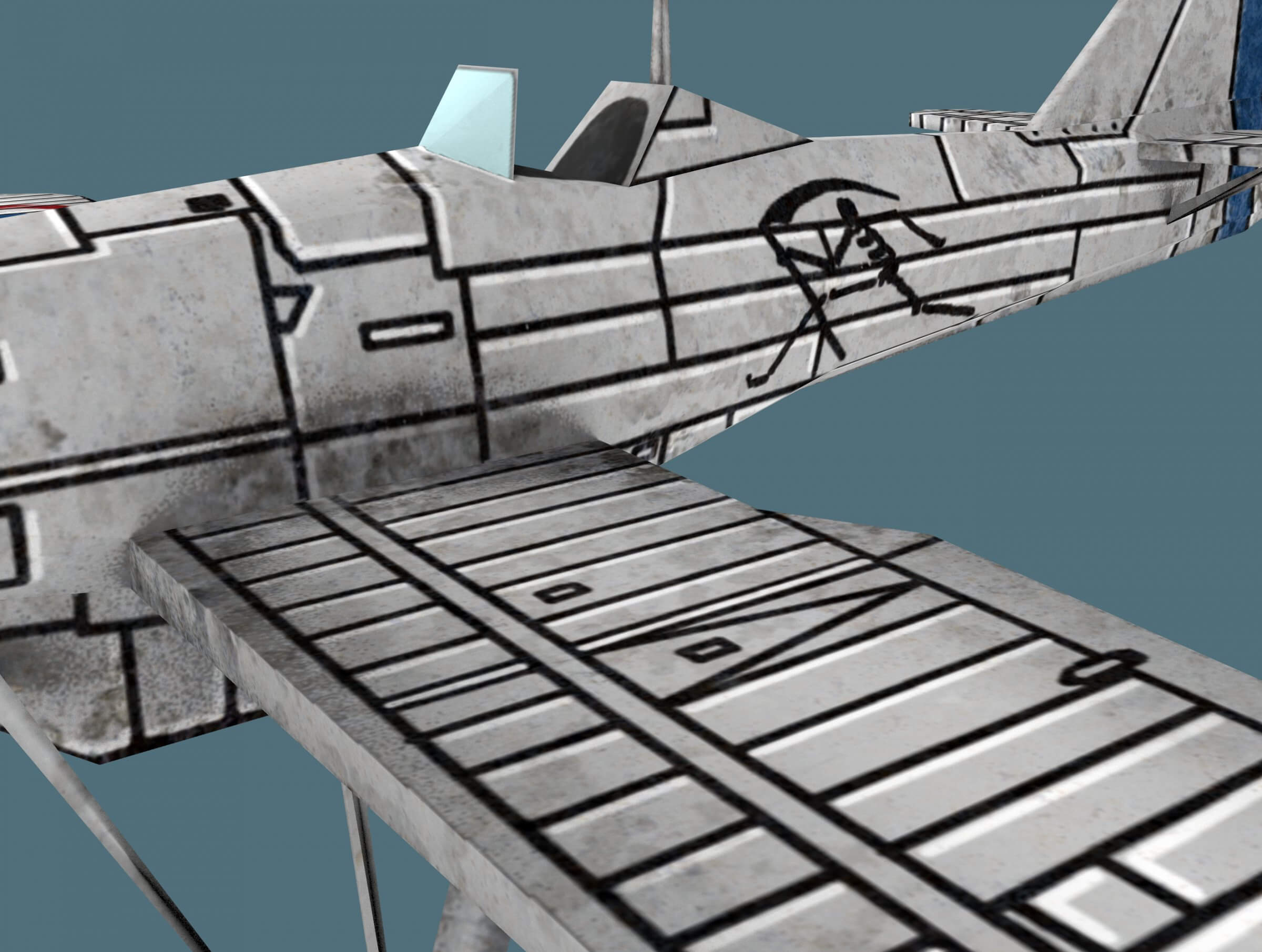 Dewoitine D 510 Fighter Aircraft - 3D Model by alexkovalev