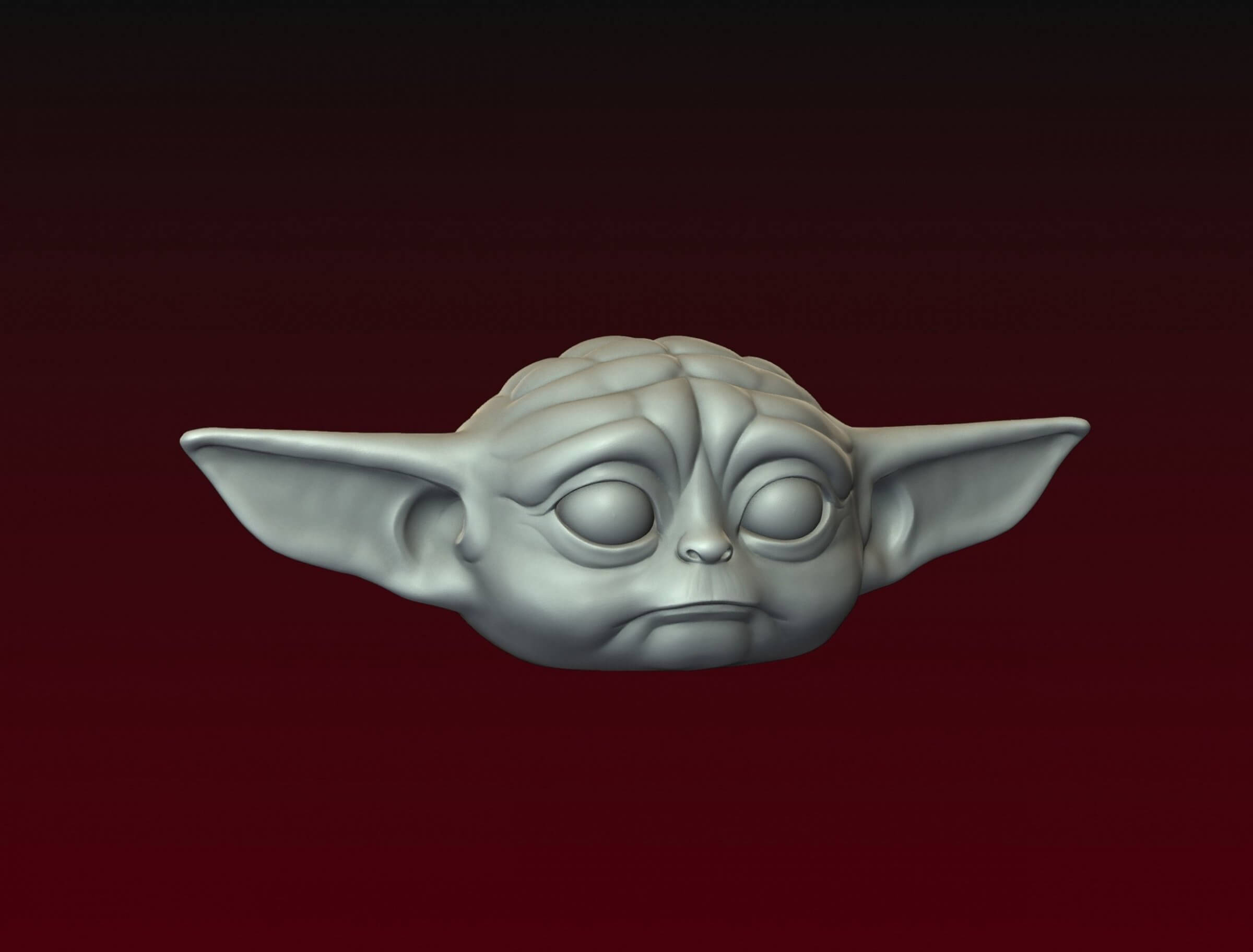Cartoon Yoda Head