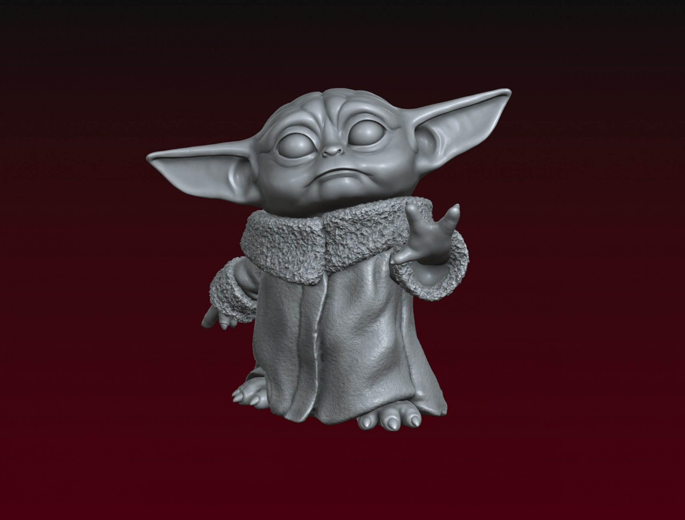 Baby Yoda - 3D Model by alexkovalev