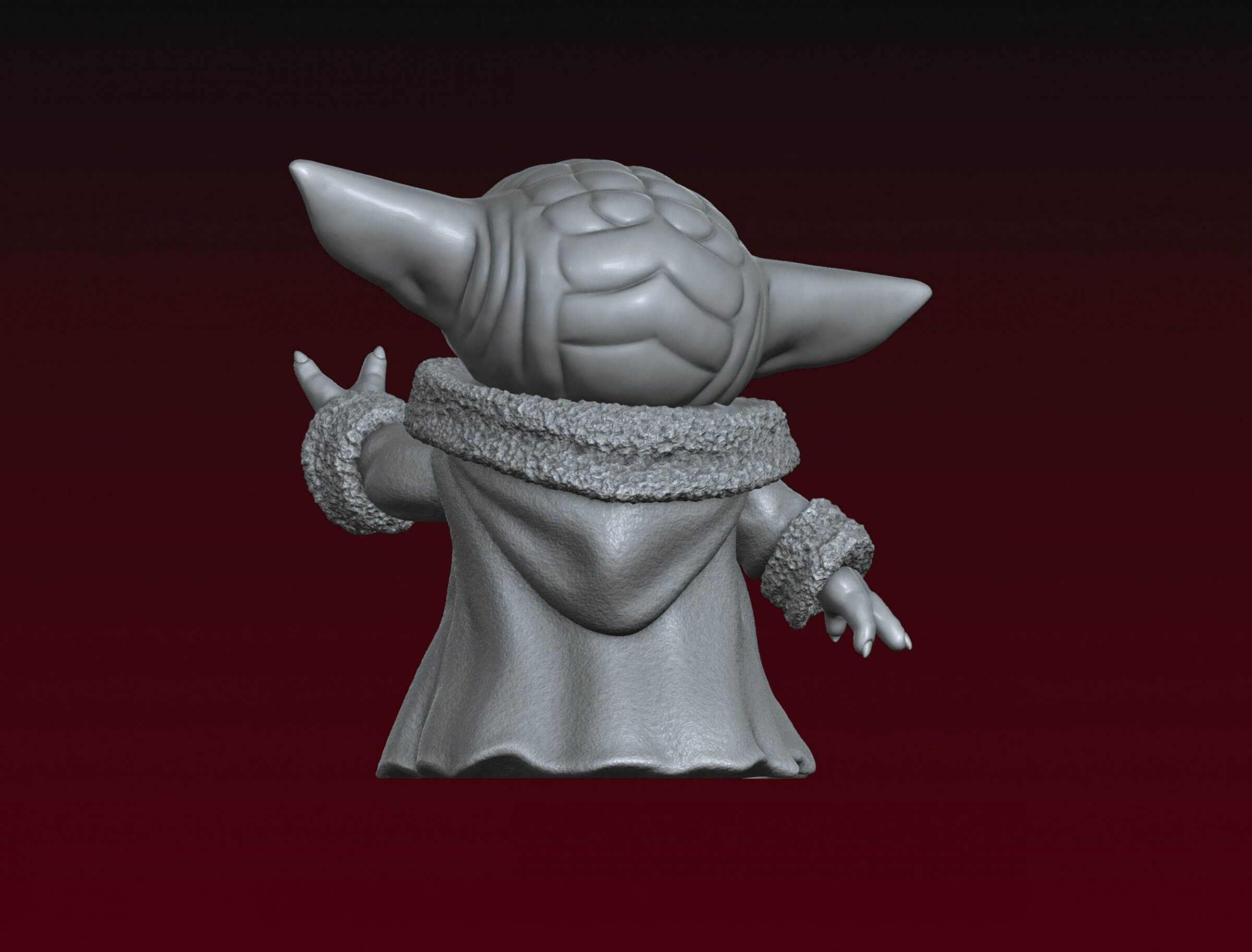 Baby Yoda - 3D Model by alexkovalev