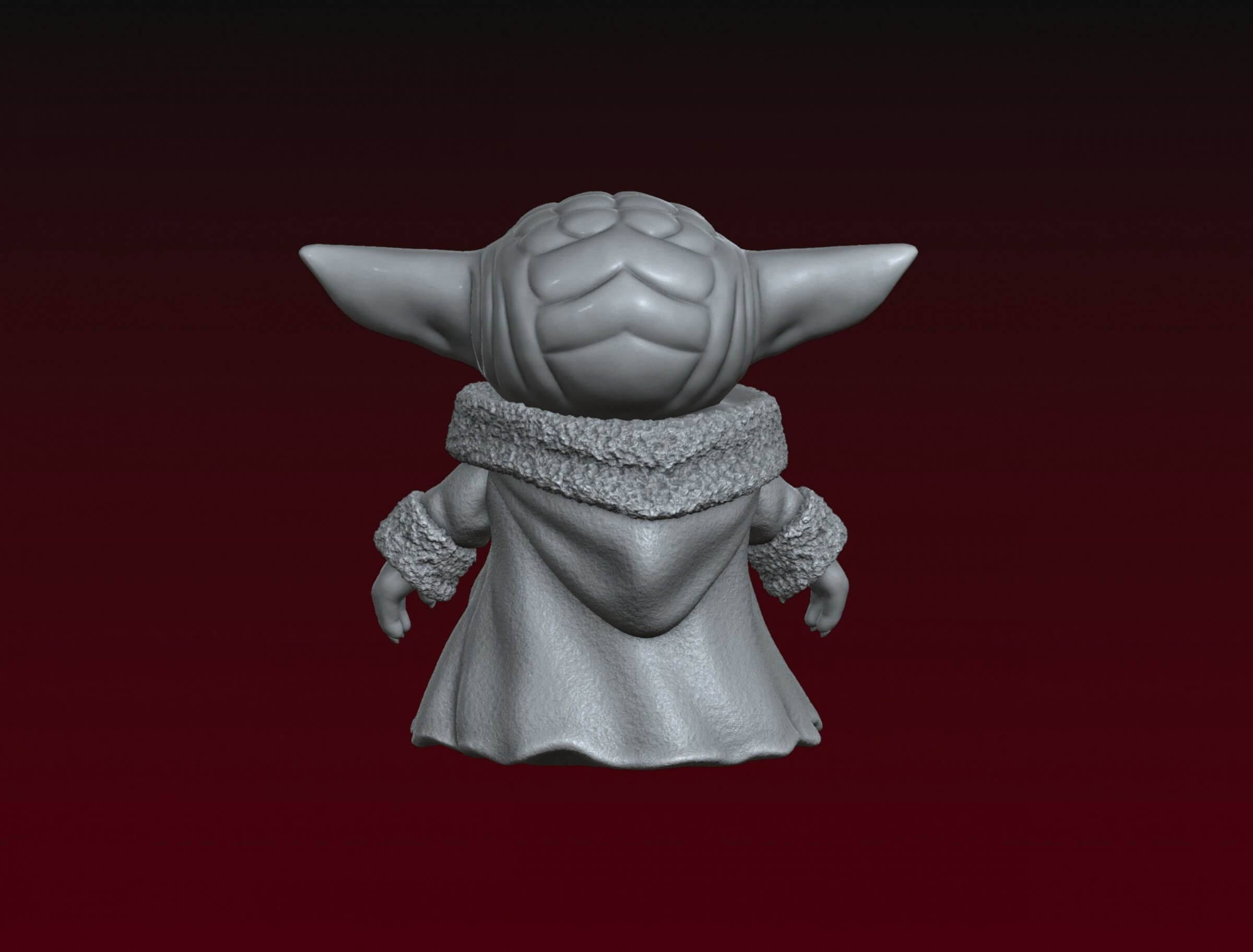 Baby Yoda - 3D Model by alexkovalev