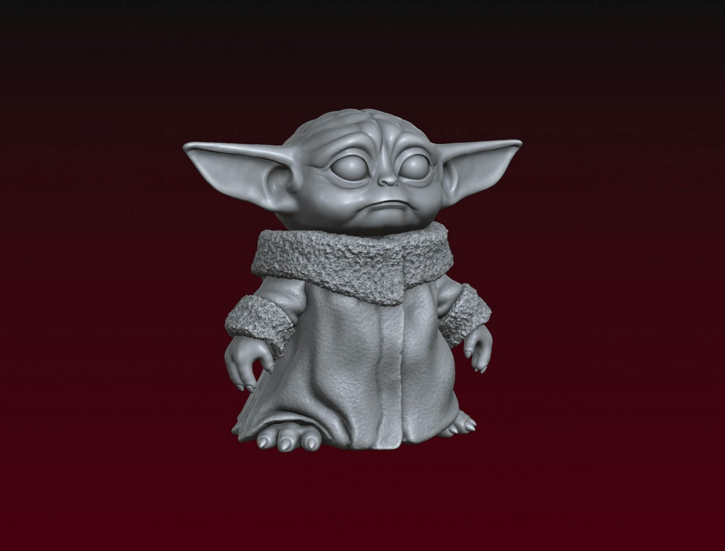 Baby Yoda - 3D Model by alexkovalev