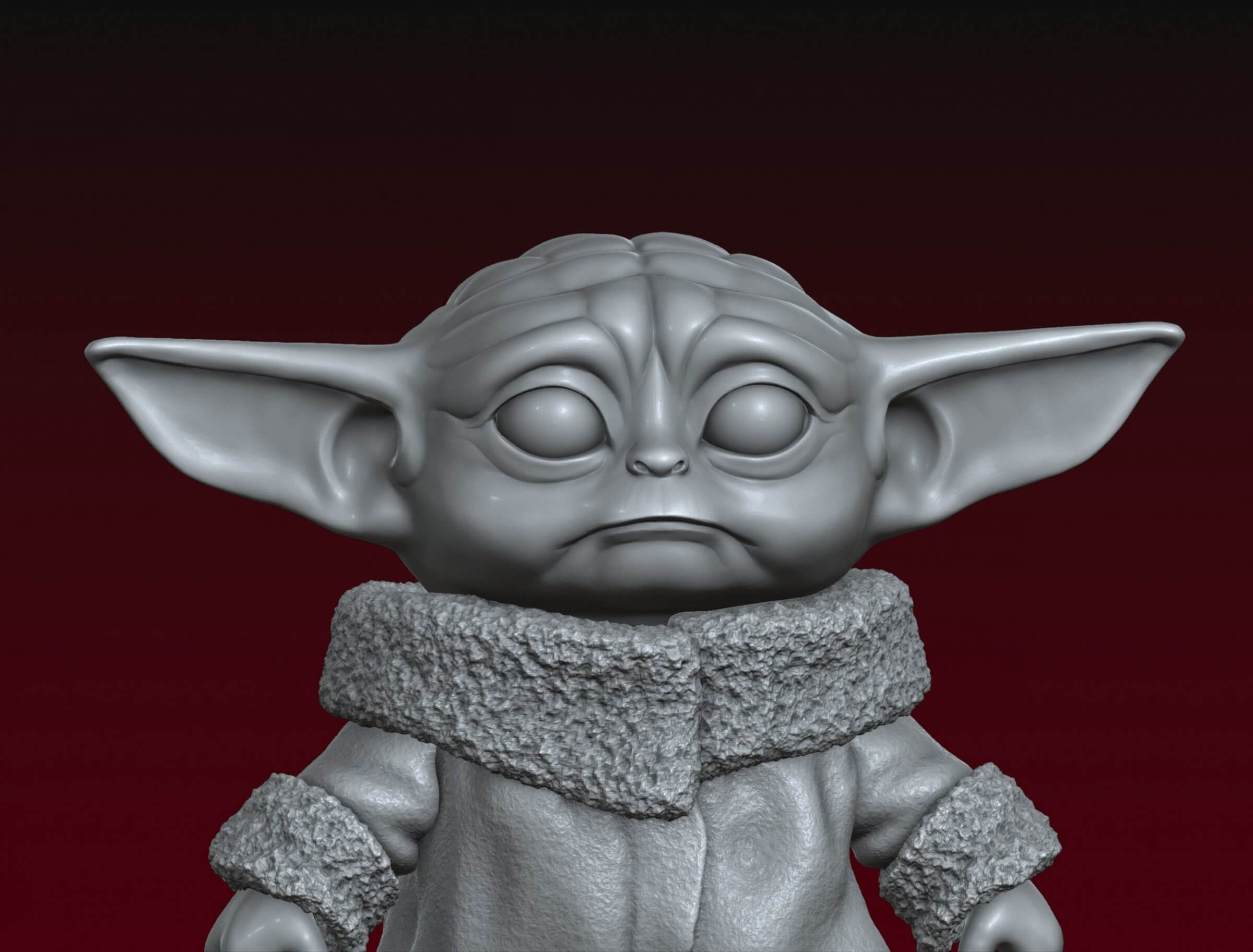 Baby Yoda - 3D Model by alexkovalev