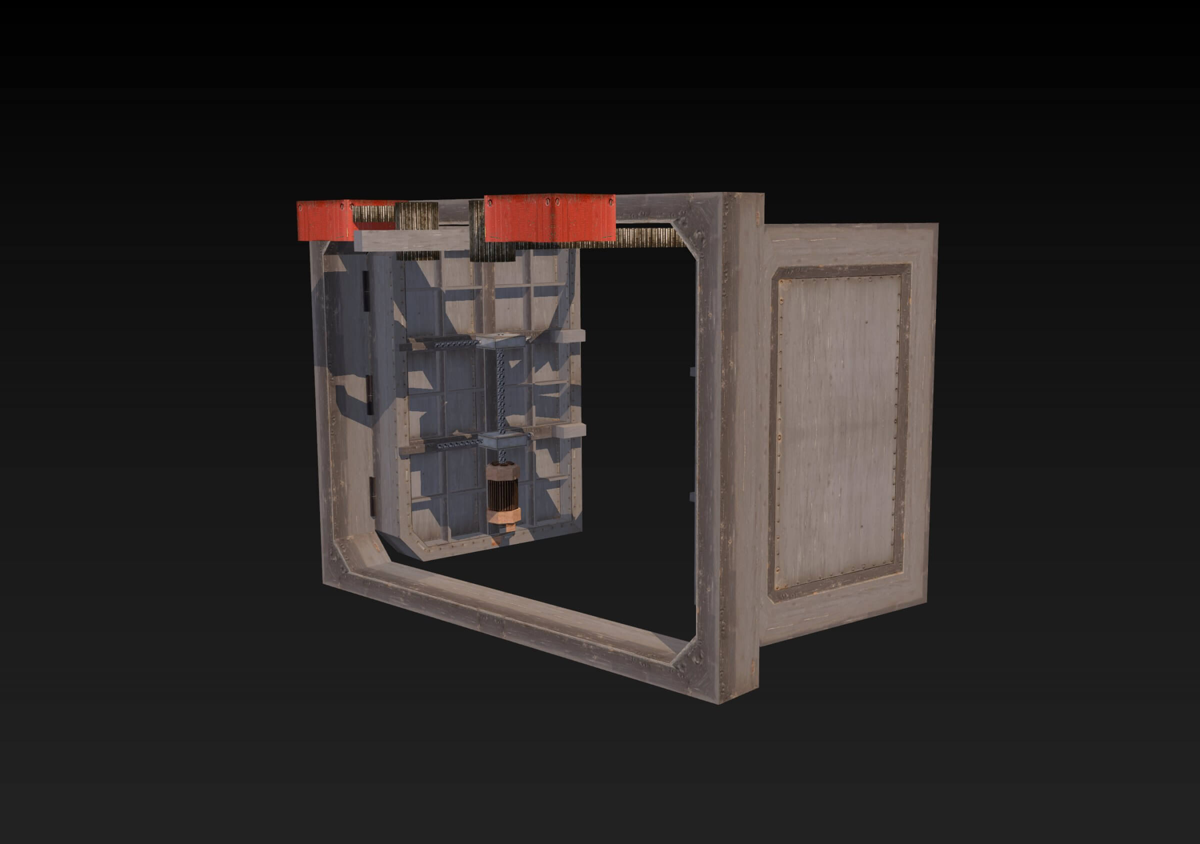 Bunker Gate - 3D Model by alexkovalev