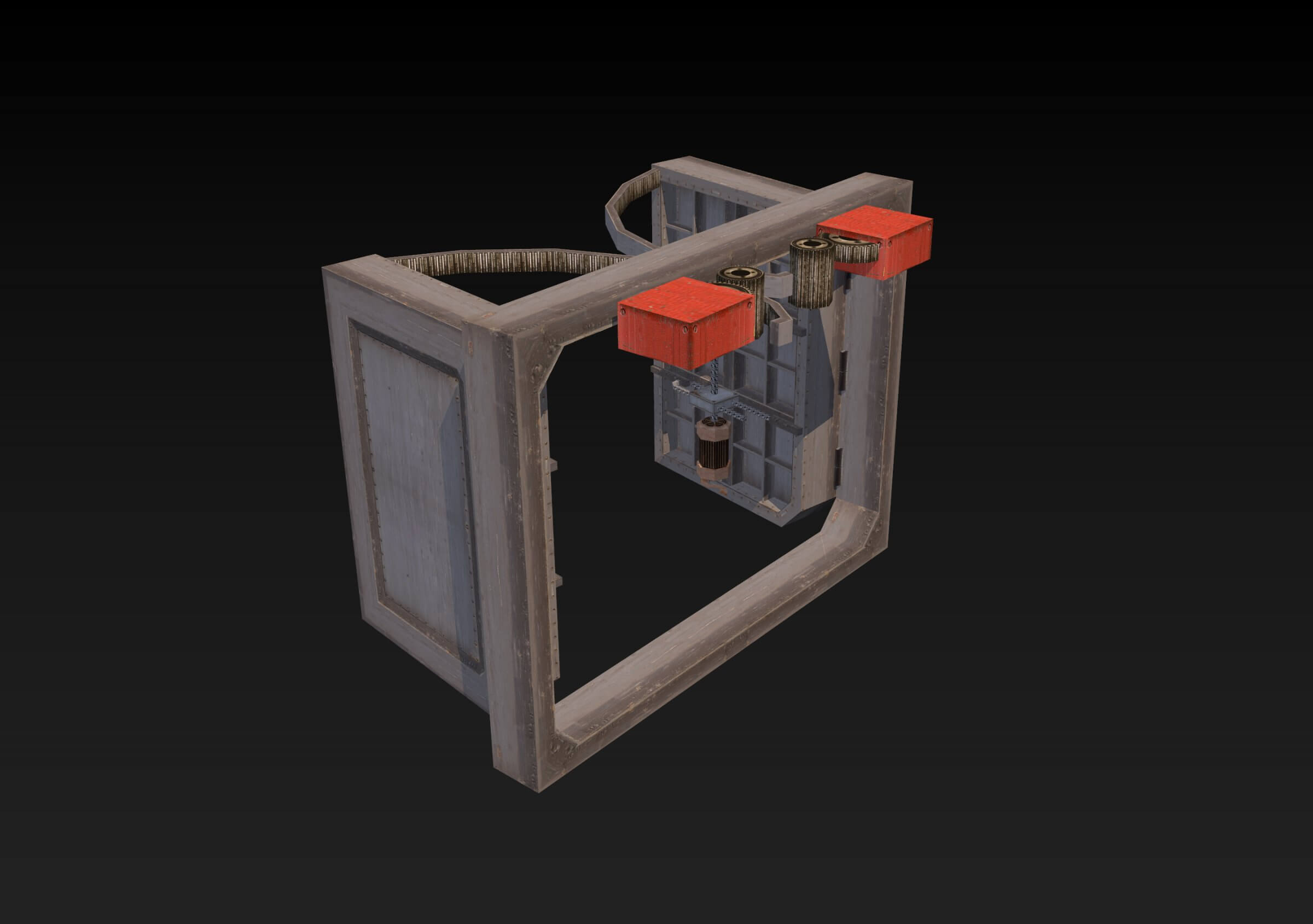 Bunker Gate - 3D Model by alexkovalev