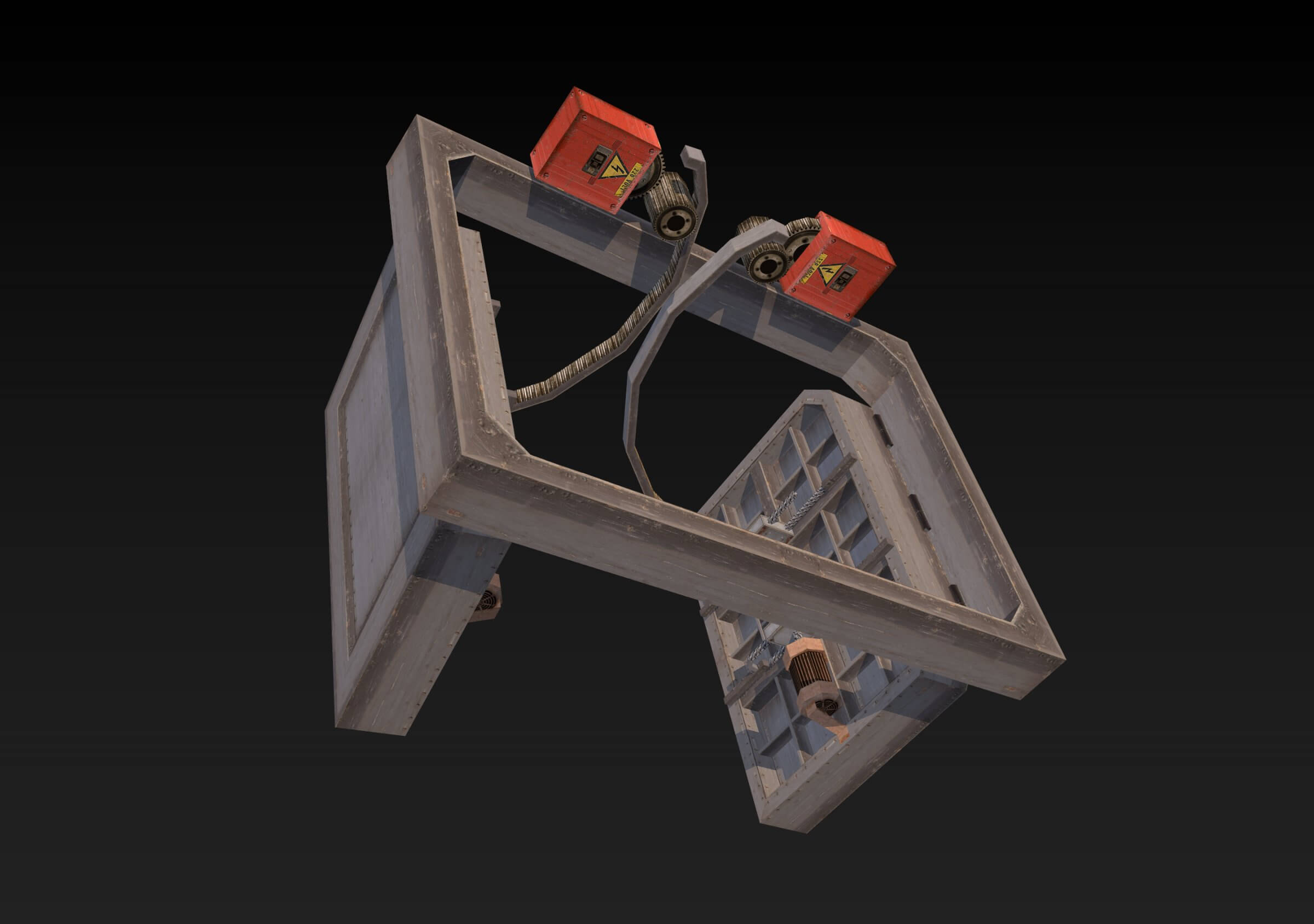 Bunker Gate - 3D Model by alexkovalev