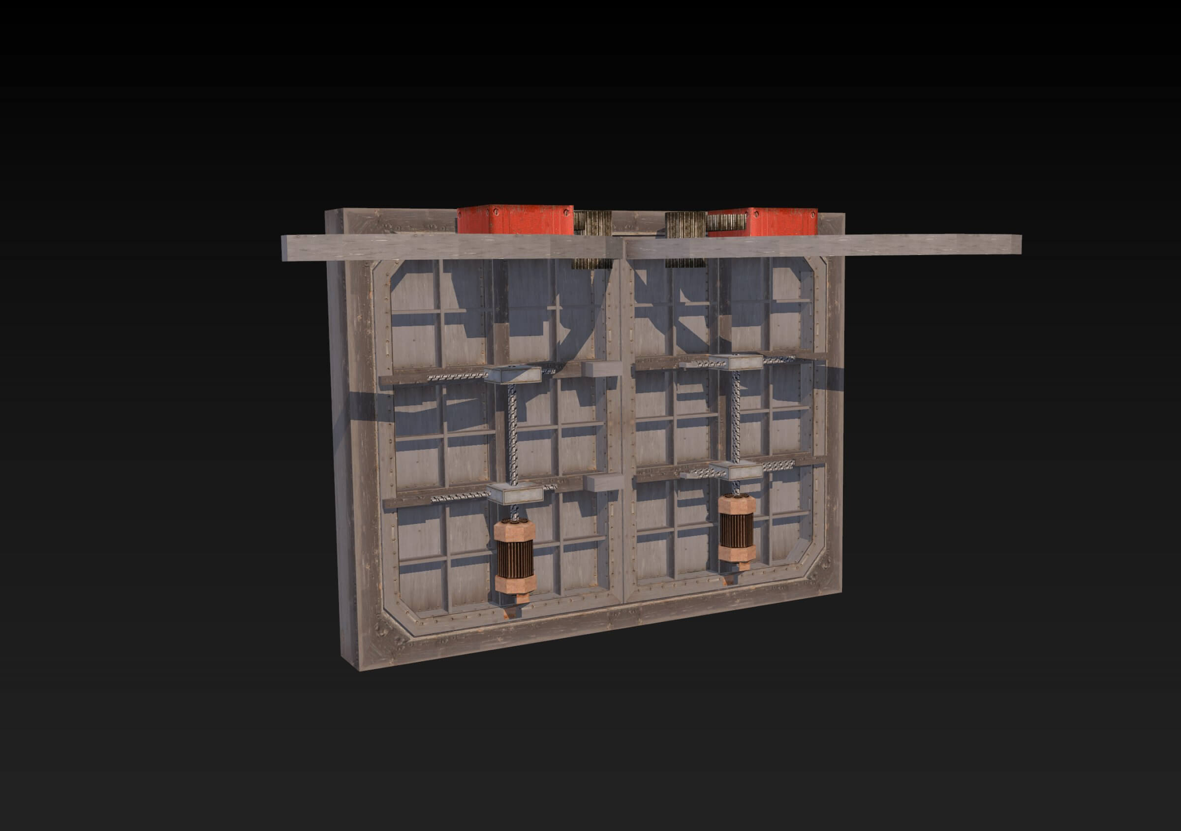 Bunker Gate - 3D Model by alexkovalev