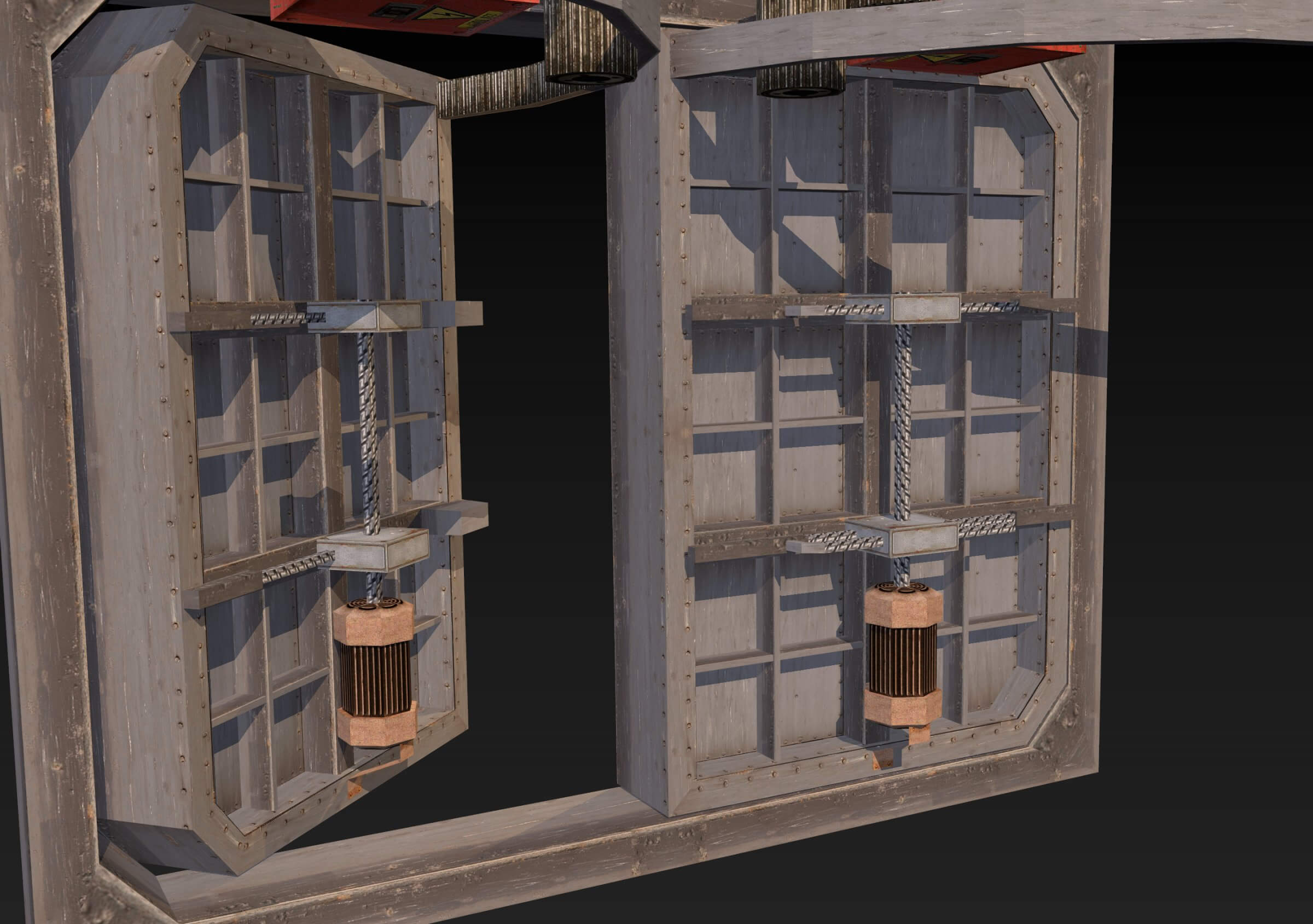 Bunker Gate - 3D Model by alexkovalev