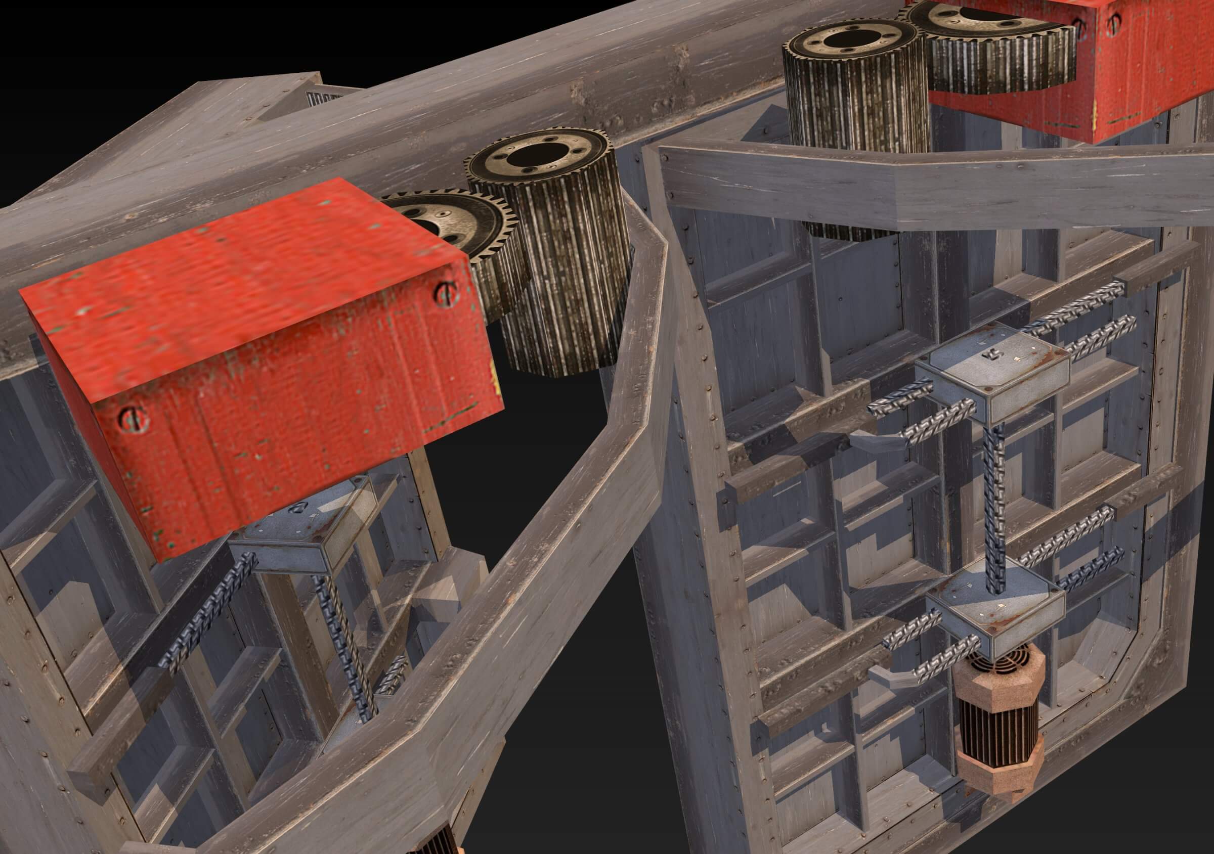 Bunker Gate - 3D Model by alexkovalev