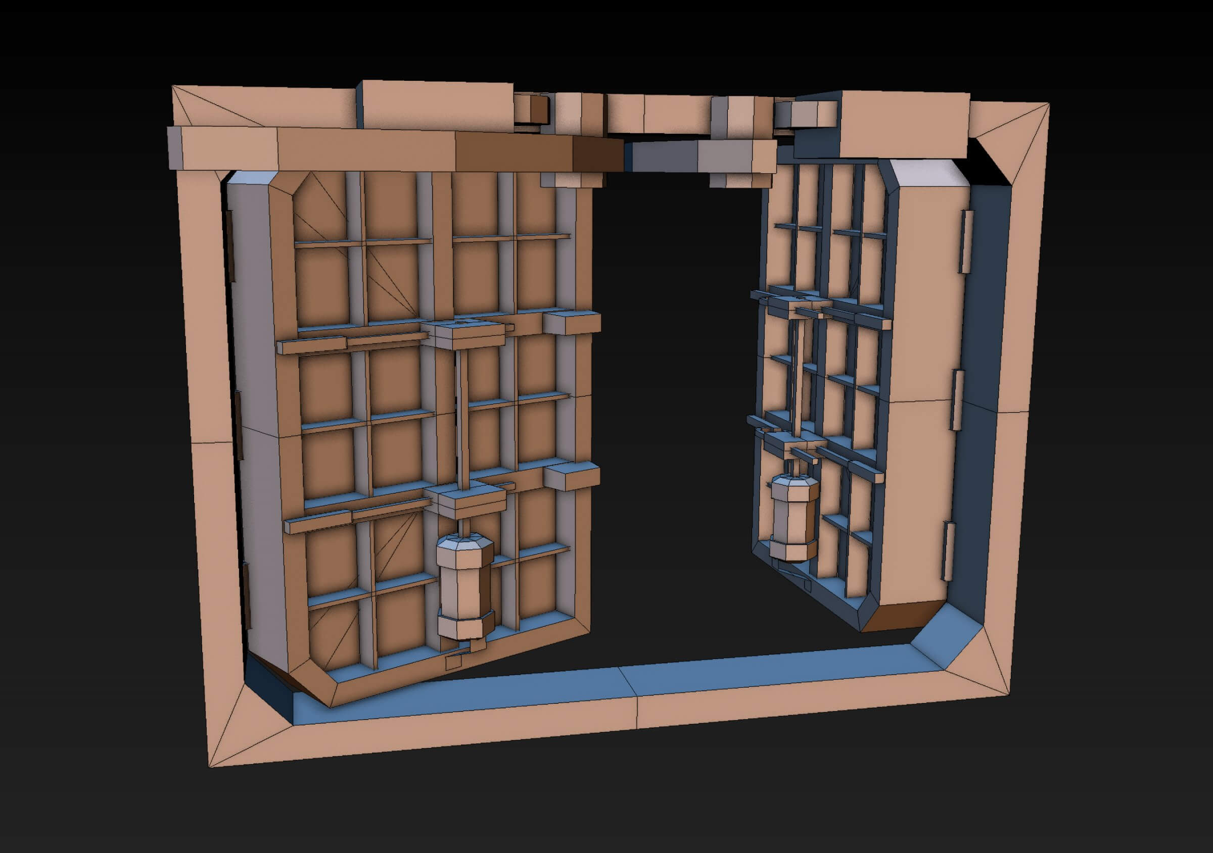 Bunker Gate - 3D Model by alexkovalev