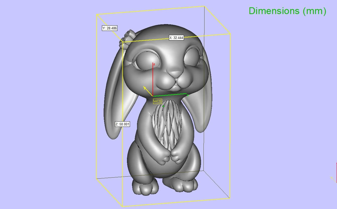 Cartoon Little Bunny Girl - 3D Print Model by alexkovalev