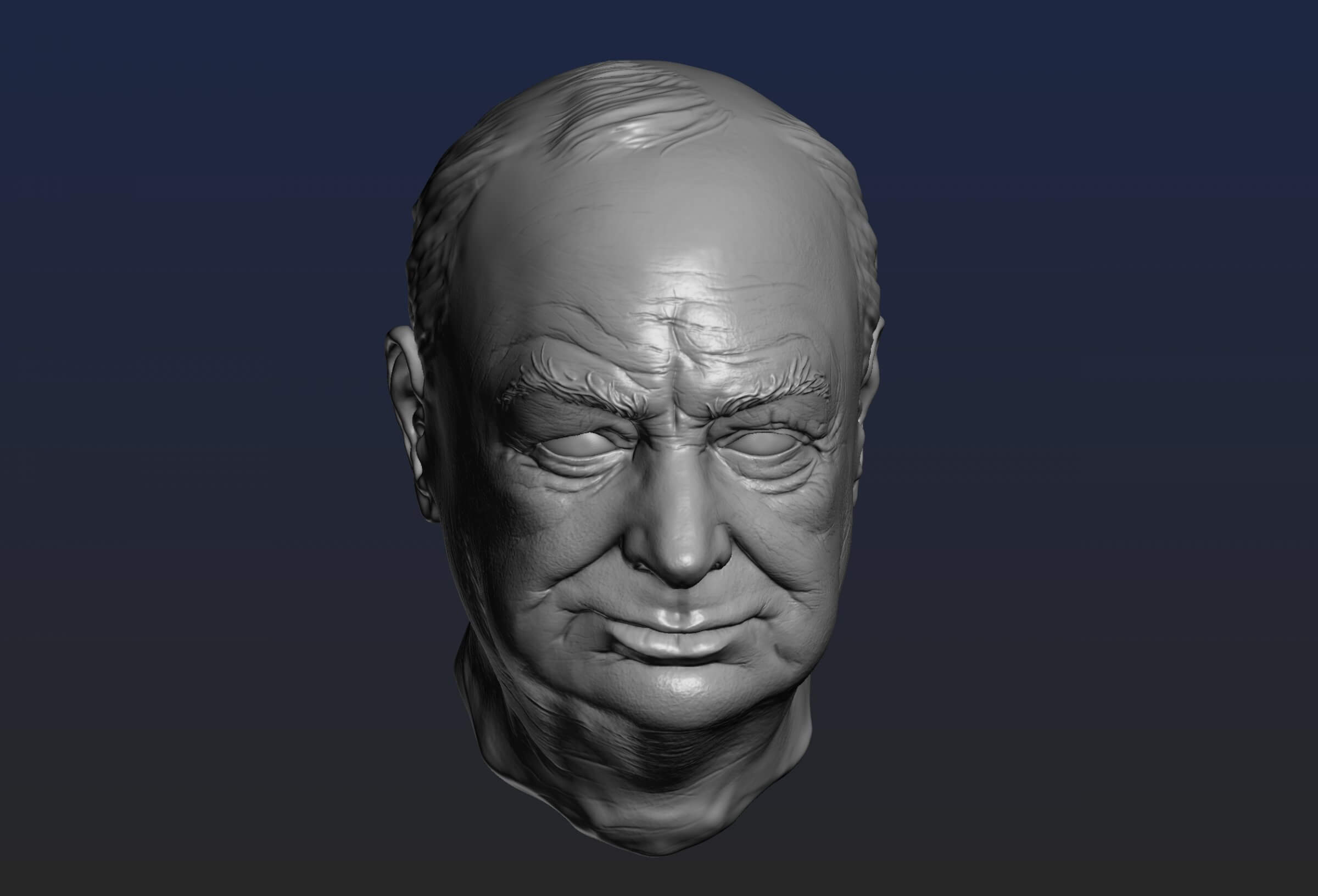 Churchill Head - 3D Model by alexkovalev