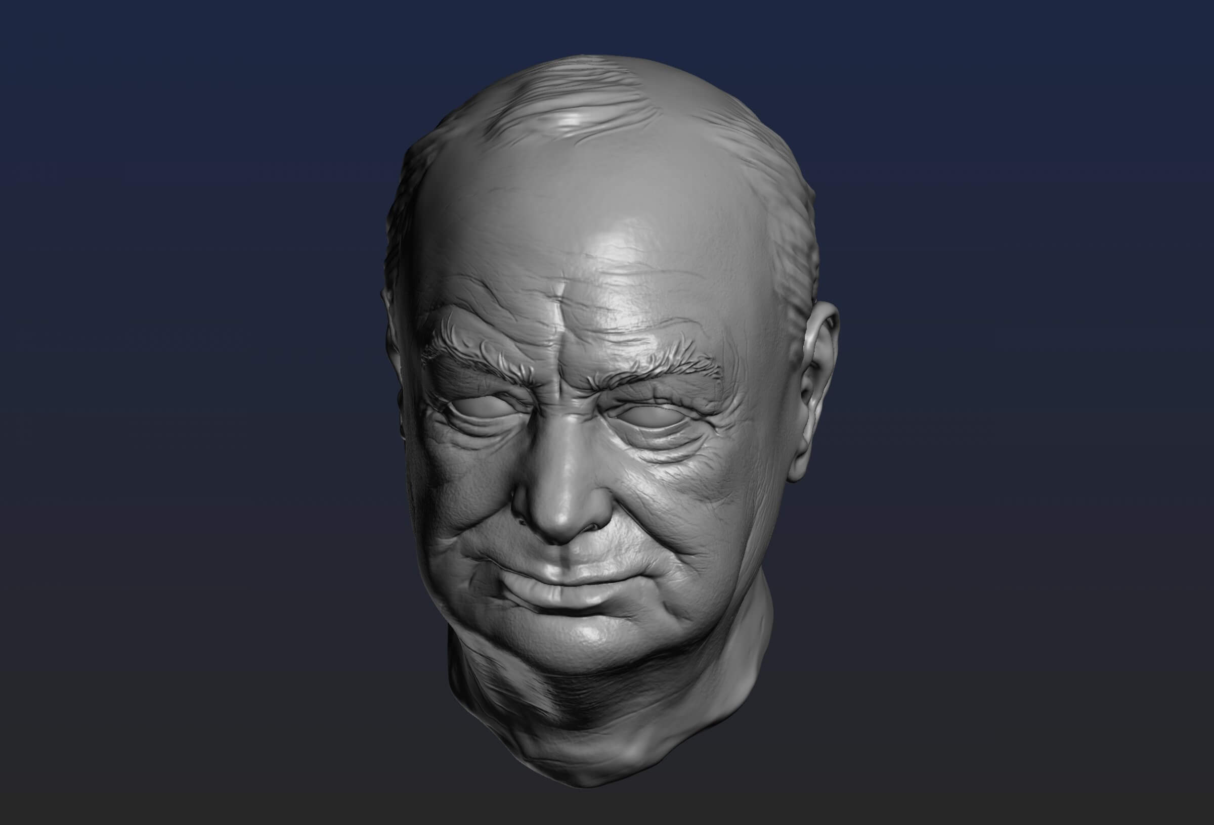 Churchill Head - 3D Model by alexkovalev