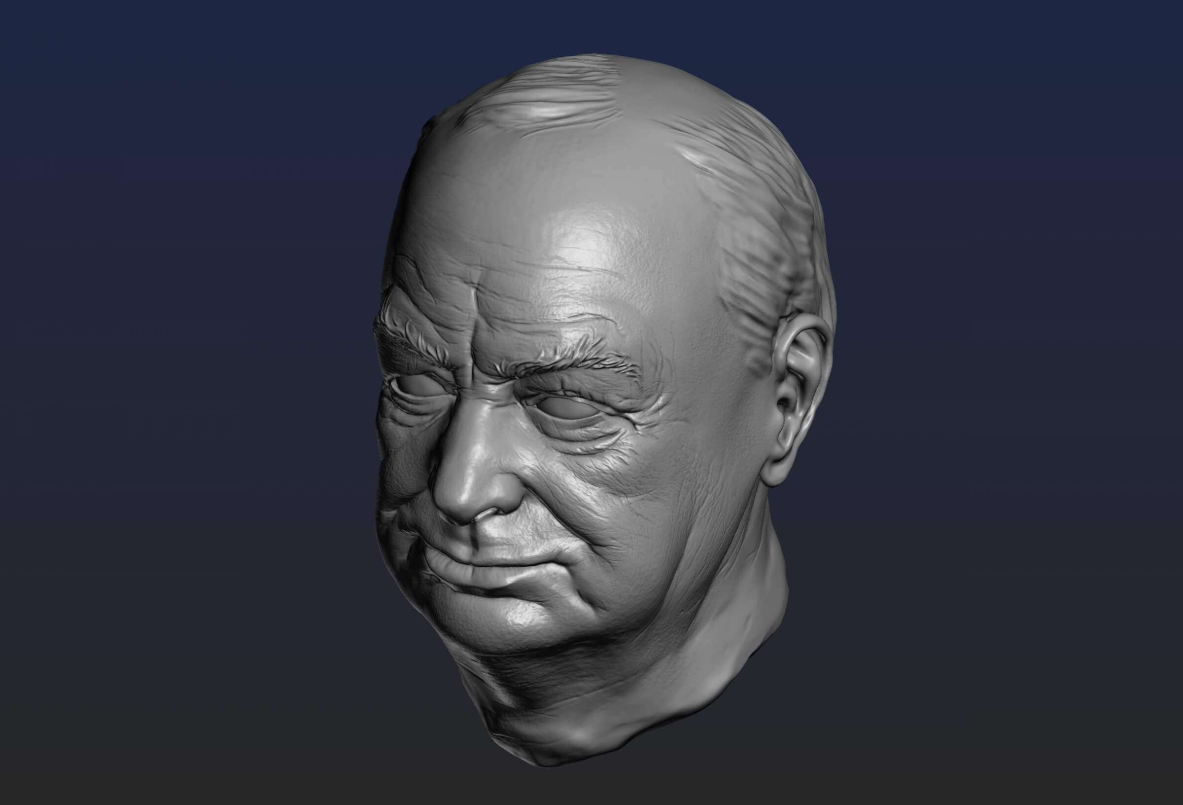 Churchill Head - 3D Model by alexkovalev