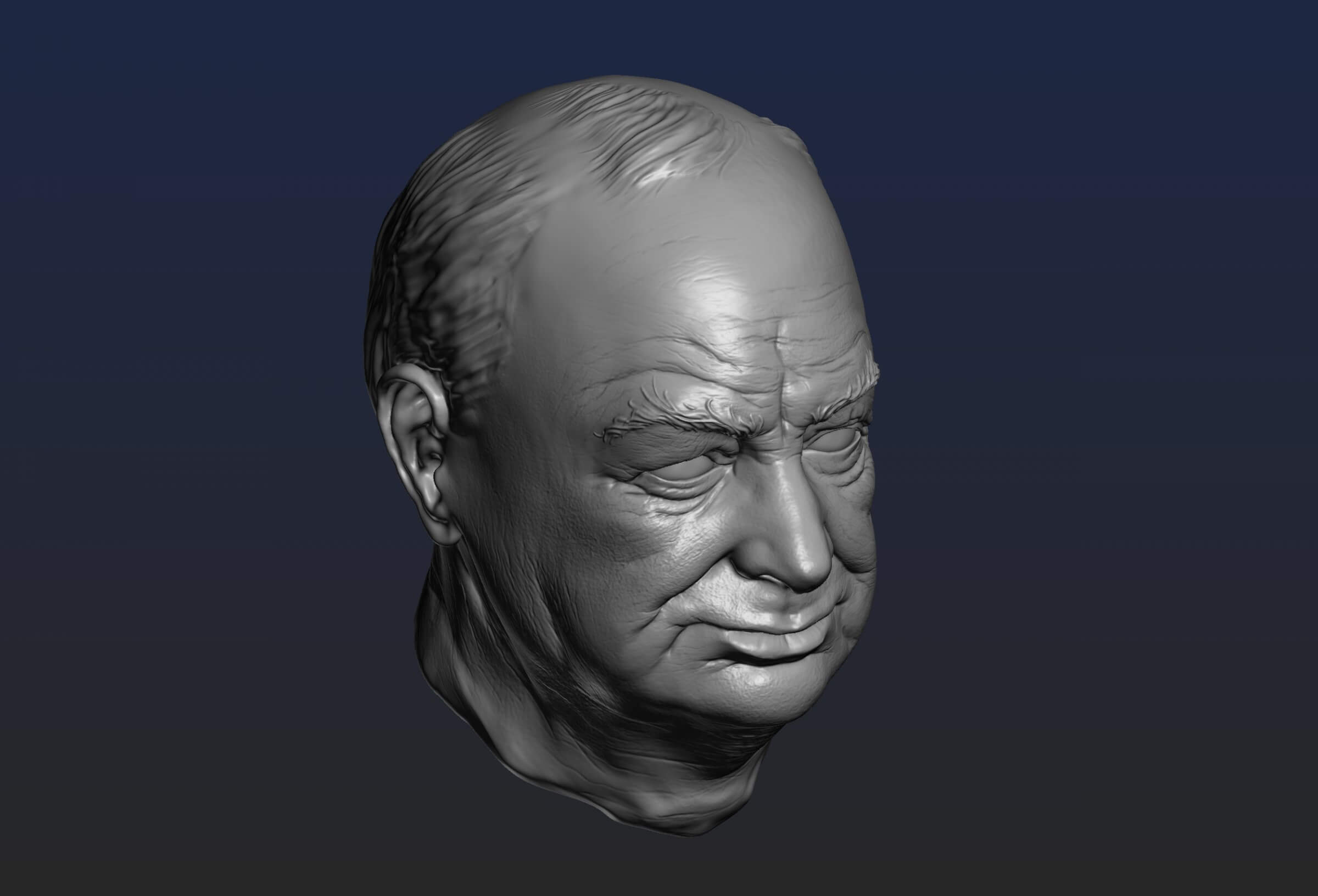 Churchill Head - 3D Model by alexkovalev