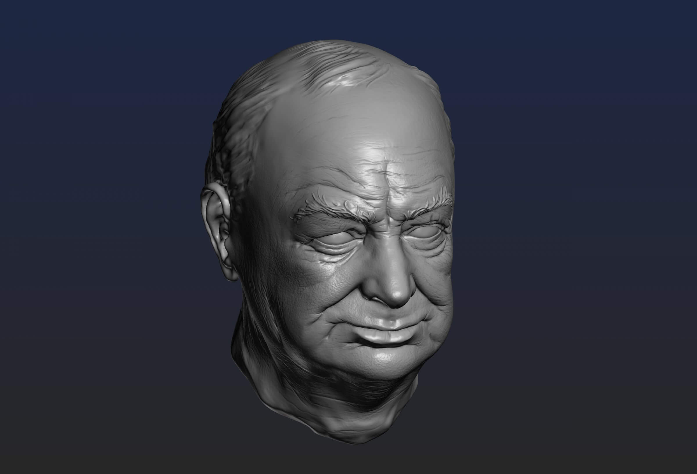 Churchill Head - 3D Model by alexkovalev