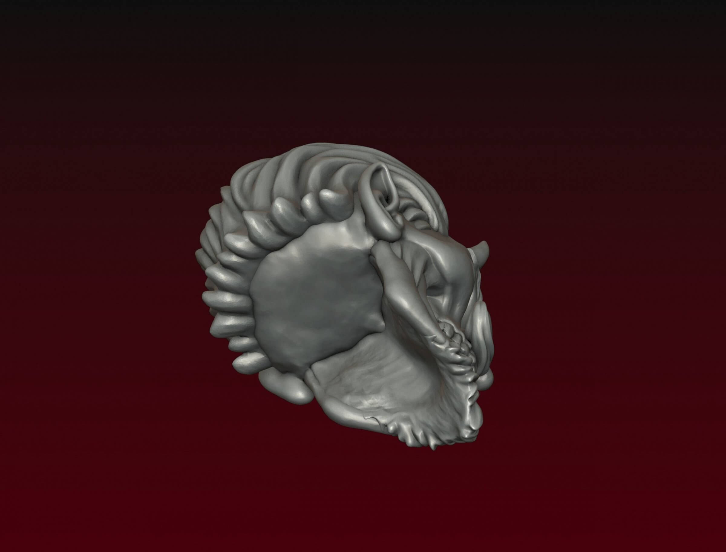 Devil Head Demon Head - 3D Model by alexkovalev