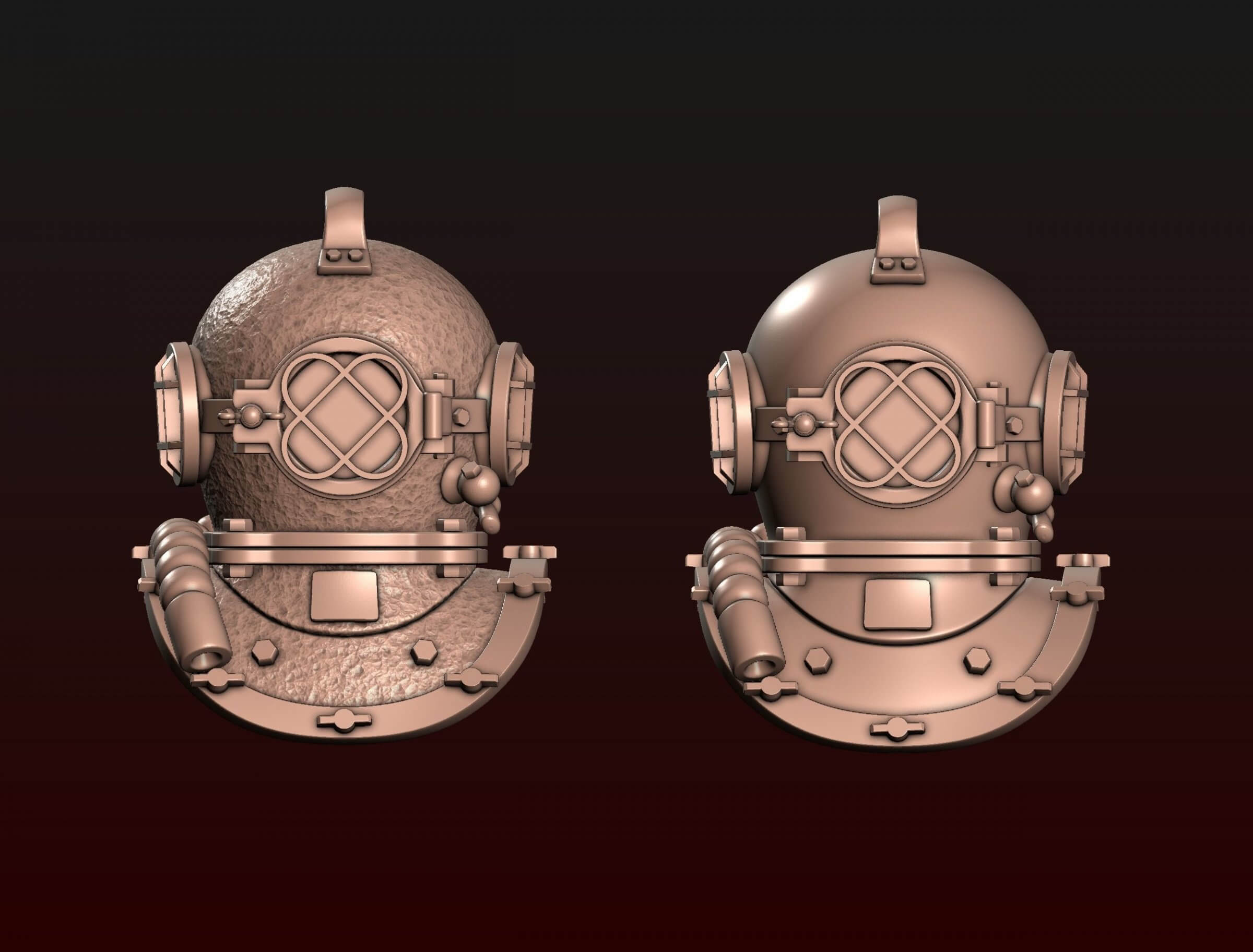 Diving Helmet - 3D Model by alexkovalev
