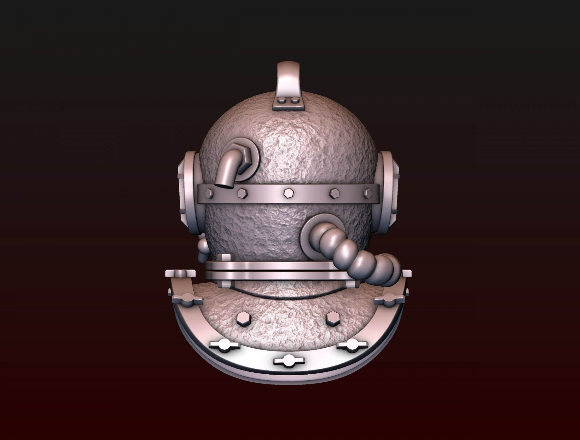 Diving Helmet - 3D Model by alexkovalev