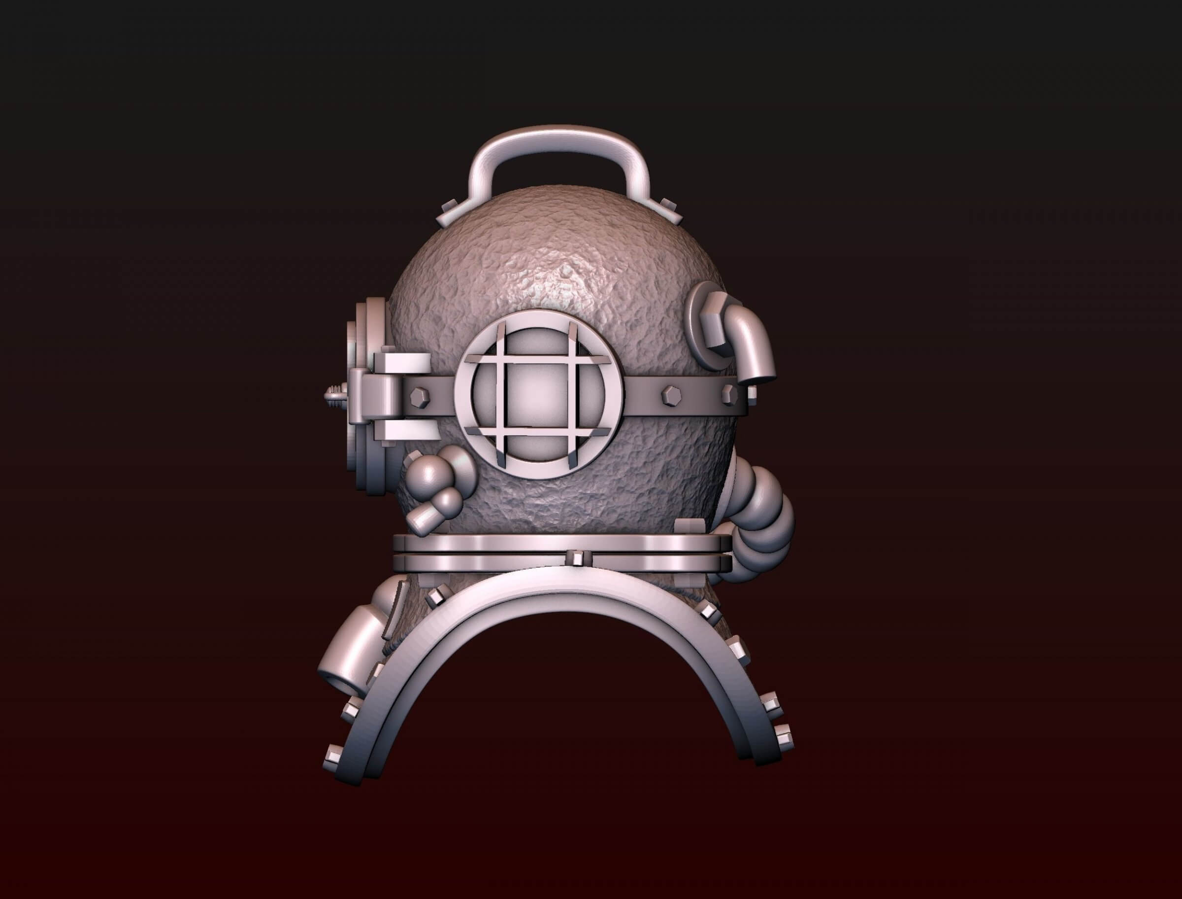 Diving Helmet - 3D Model by alexkovalev