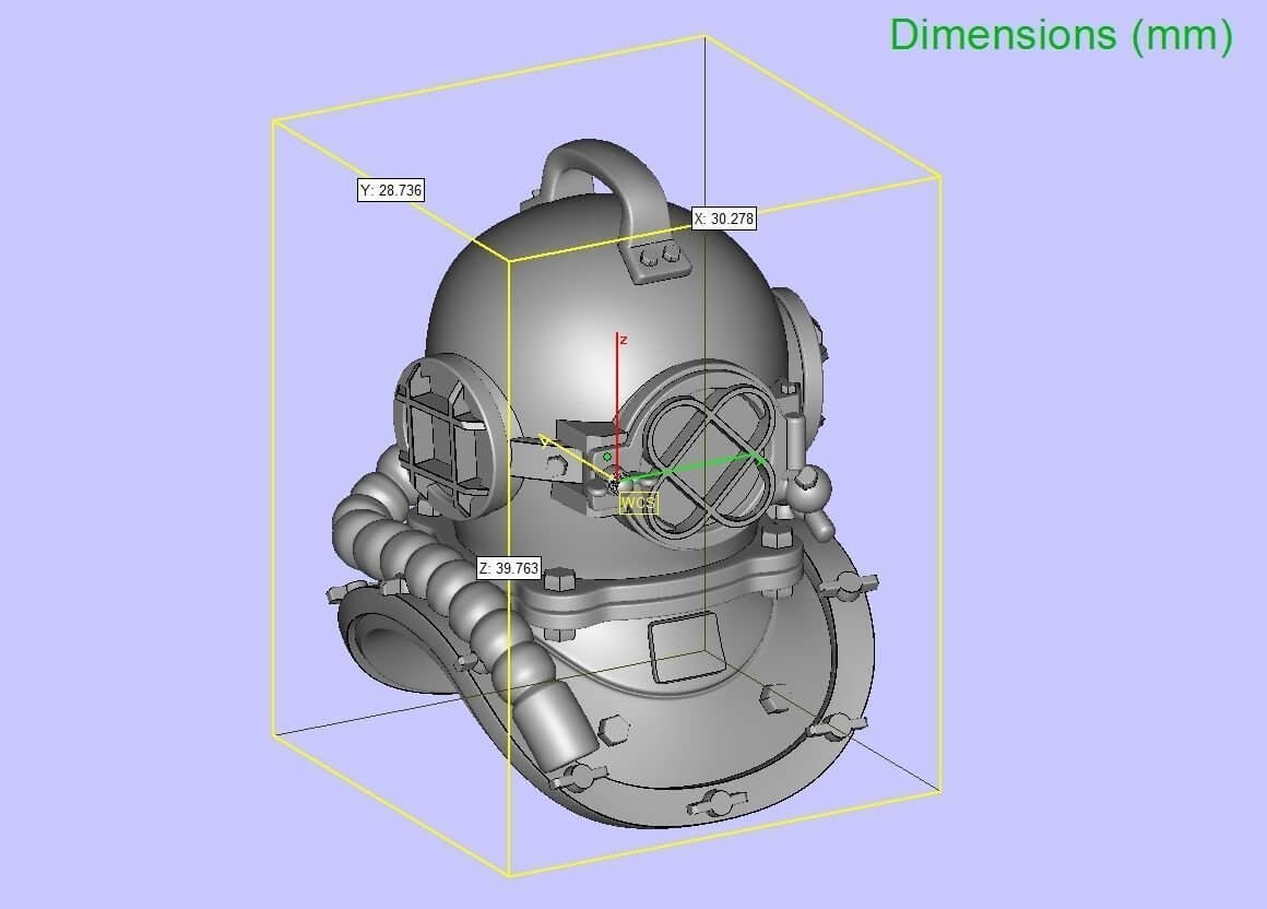 Diving Helmet - 3D Model by alexkovalev