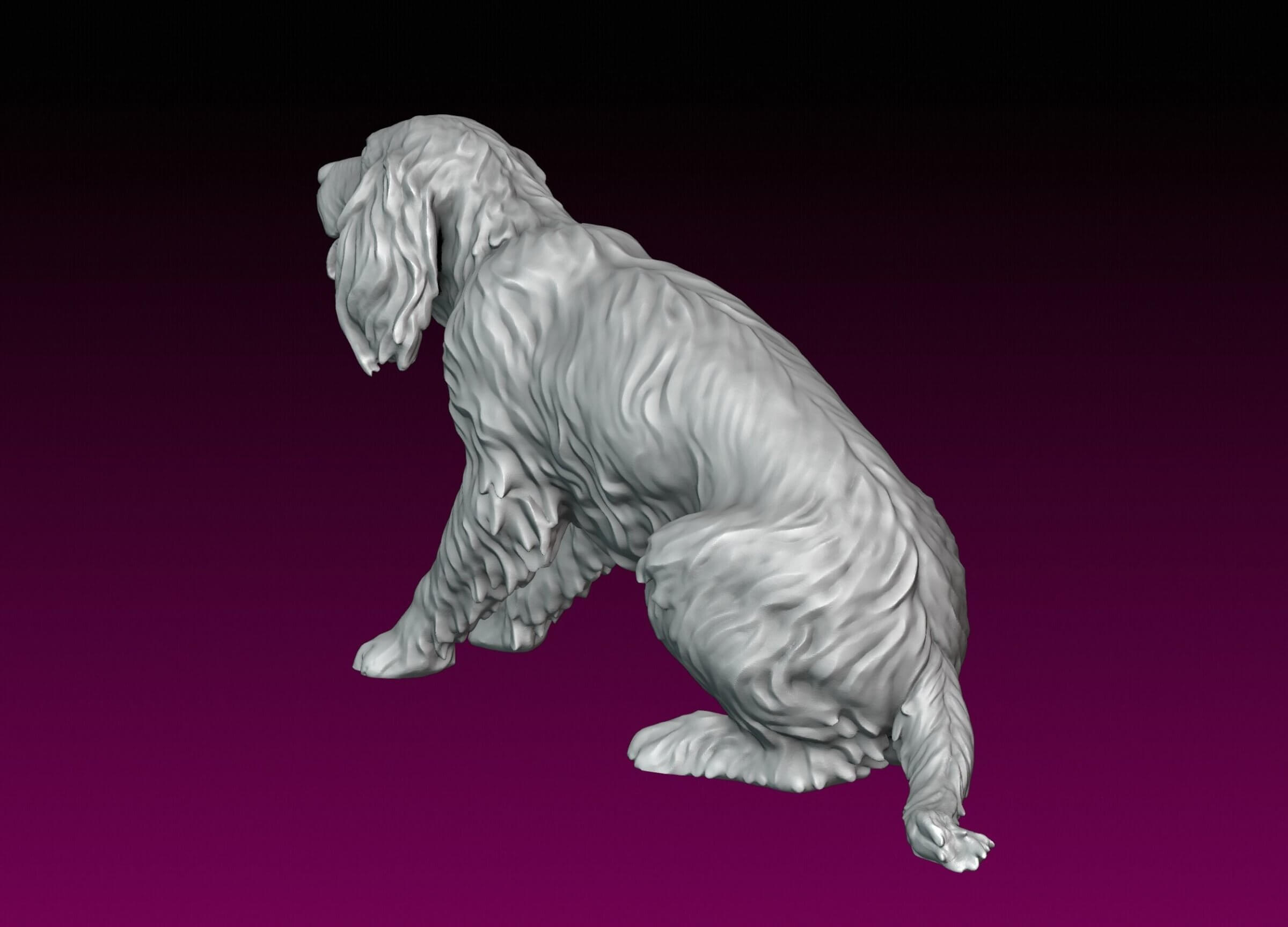 Spaniel Dog - 3D Model by alexkovalev