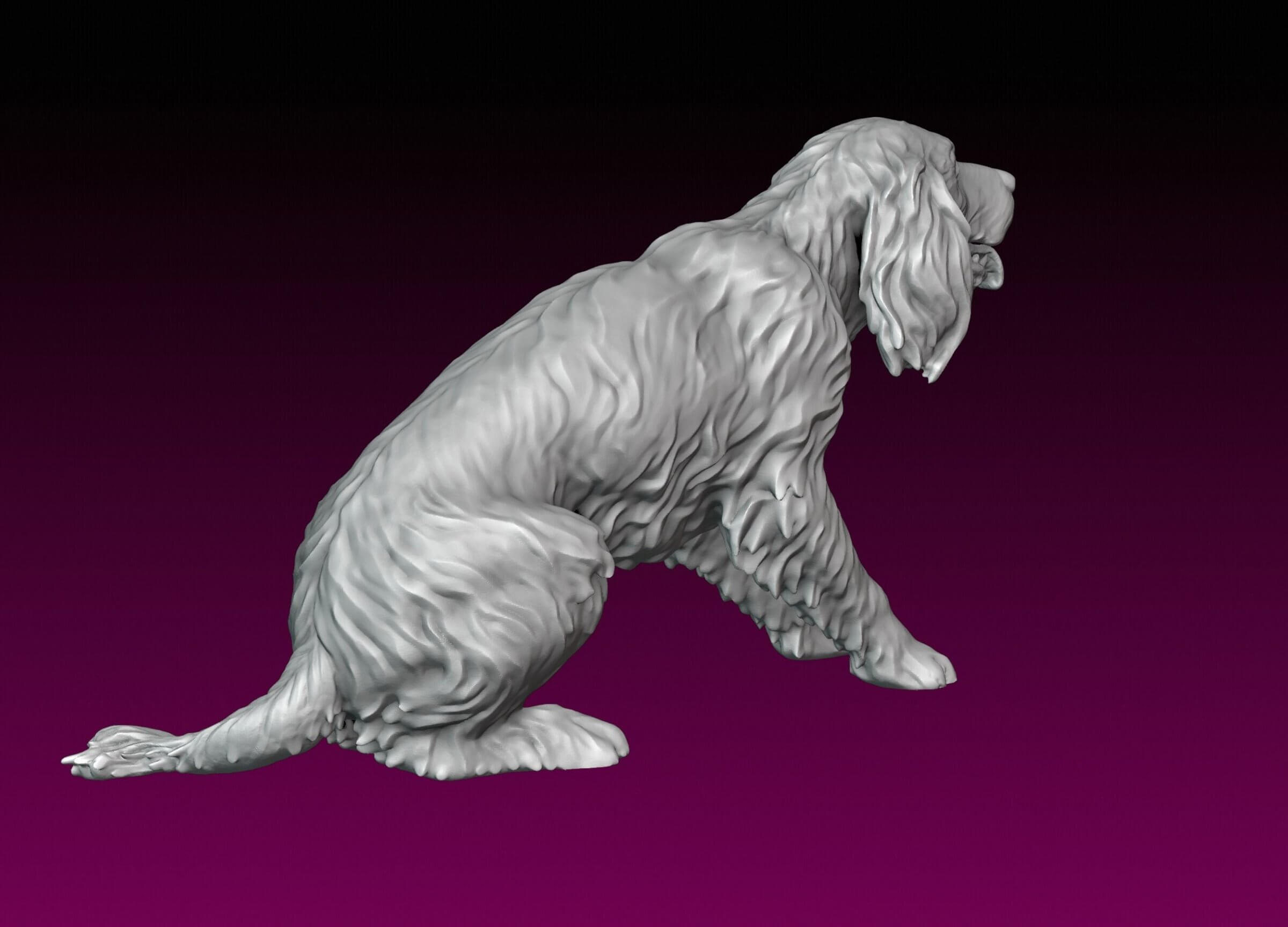 Spaniel Dog - 3D Model by alexkovalev