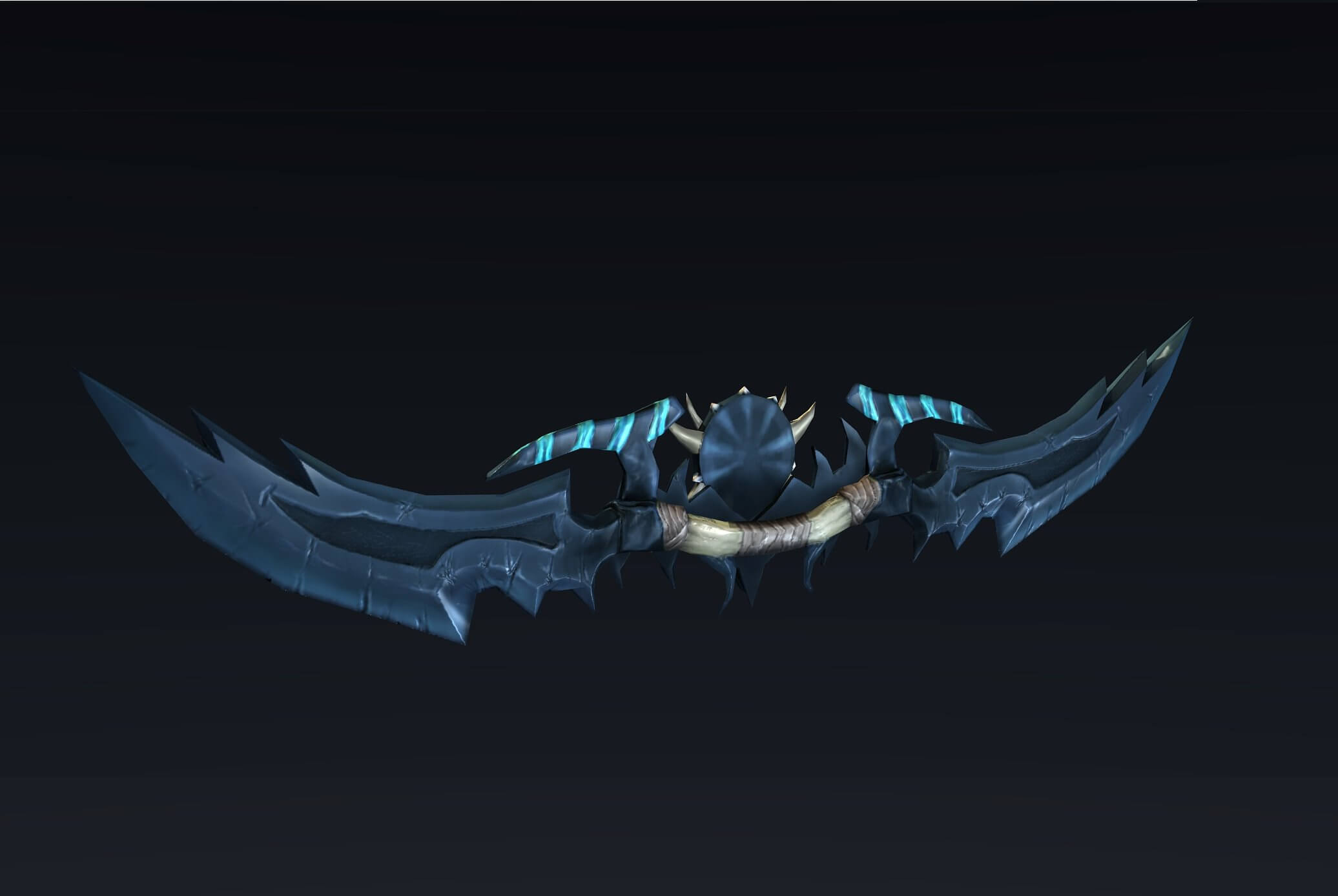 Double Bladed Sword Bow - 3D Model by alexkovalev