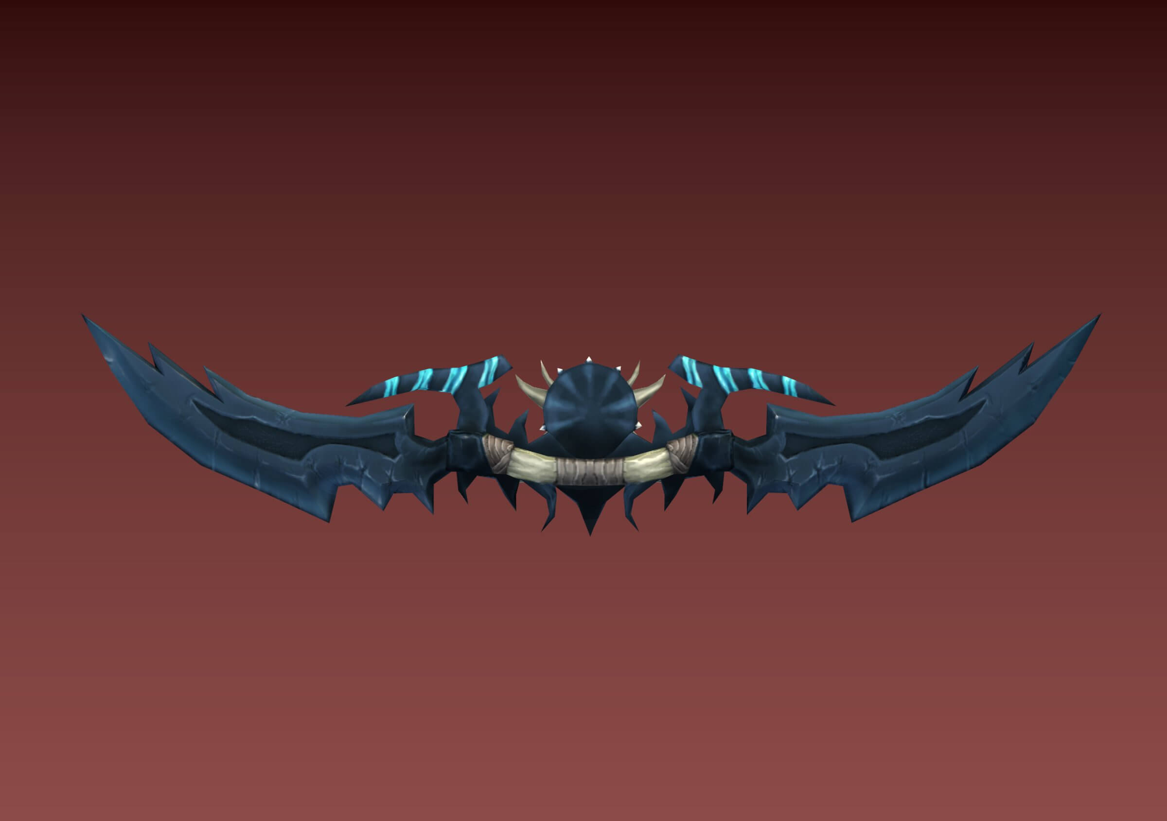 Double Bladed Sword Bow - 3D Model by alexkovalev