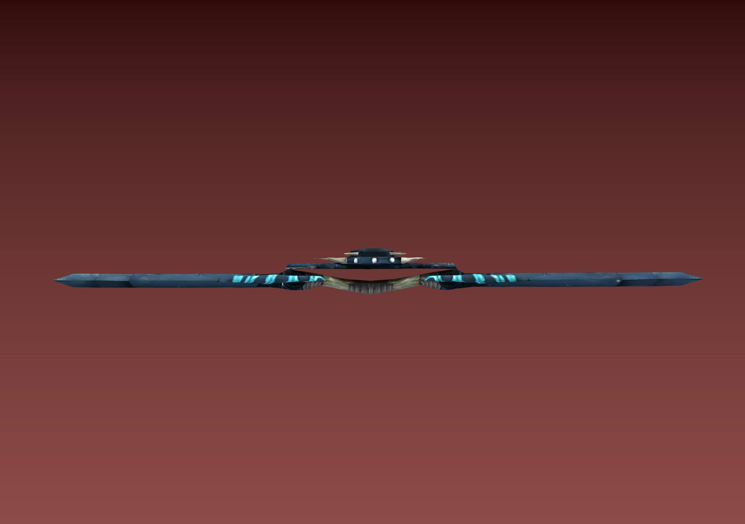 Double Bladed Sword Bow - 3D Model by alexkovalev