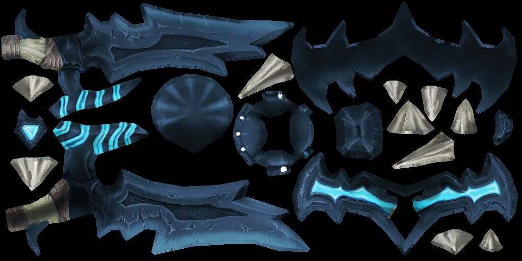 Double Bladed Sword Bow - 3D Model by alexkovalev