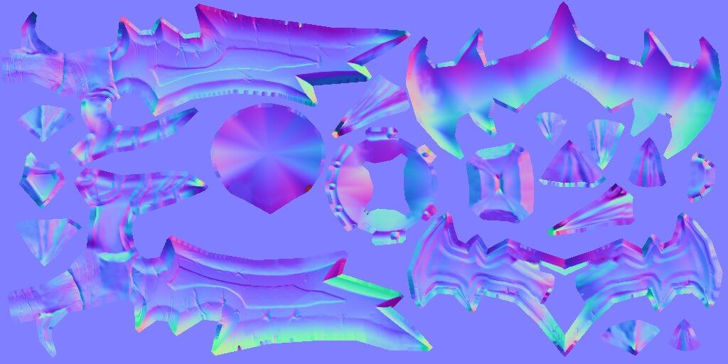 Double Bladed Sword Bow - 3D Model by alexkovalev