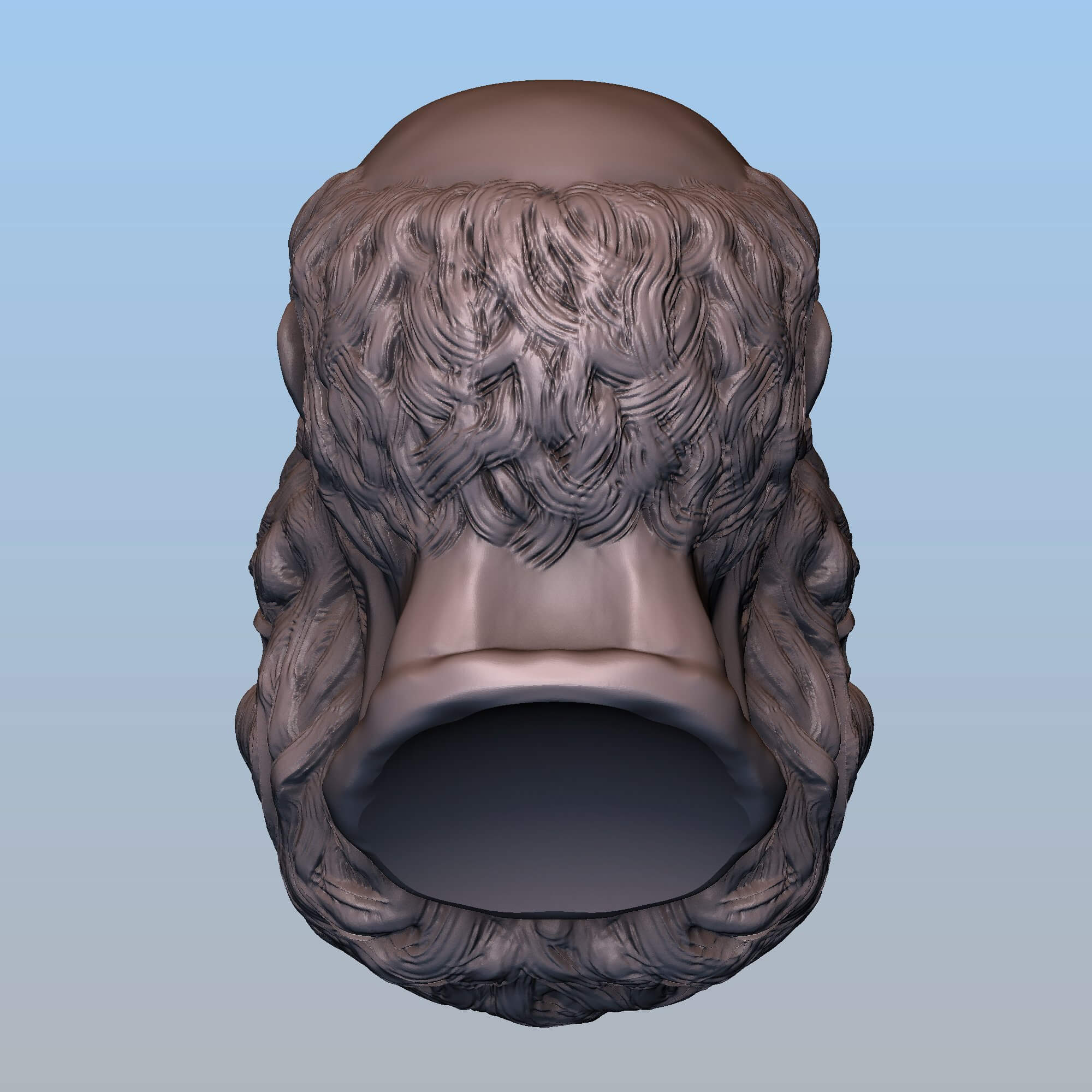 Dwarf Head - 3D Print Model by alexkovalev