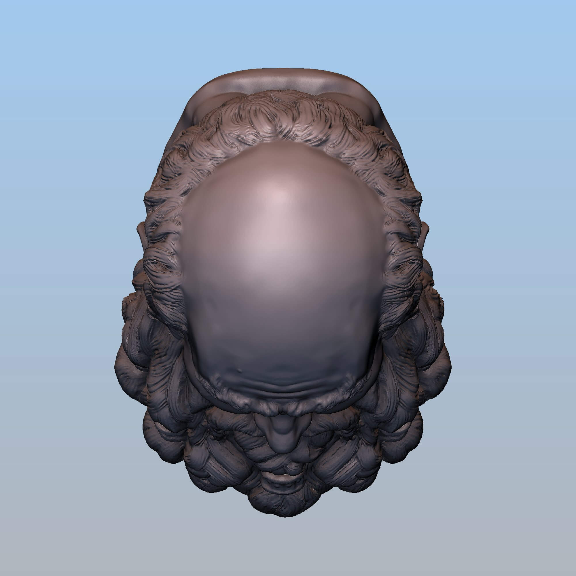 Dwarf Head - 3D Print Model by alexkovalev