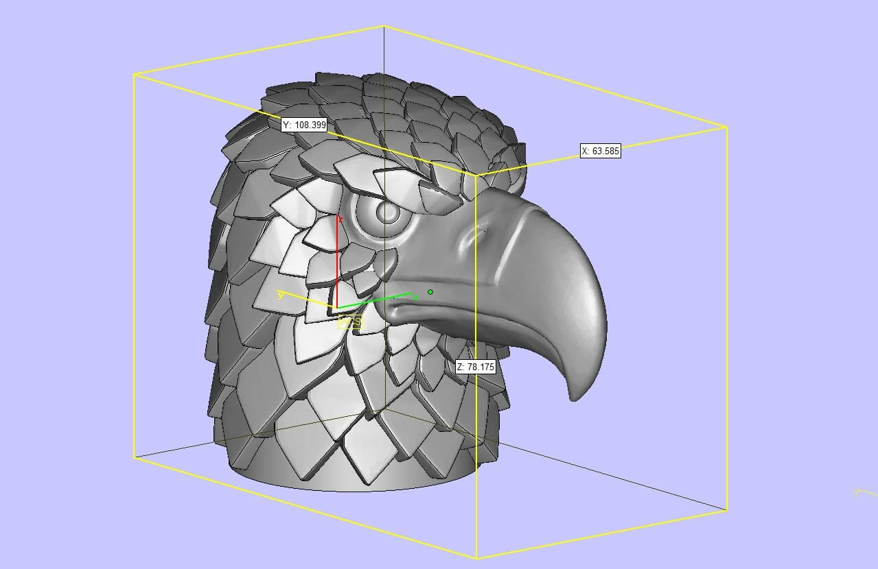Eagle Head Stylized - 3D Model by alexkovalev