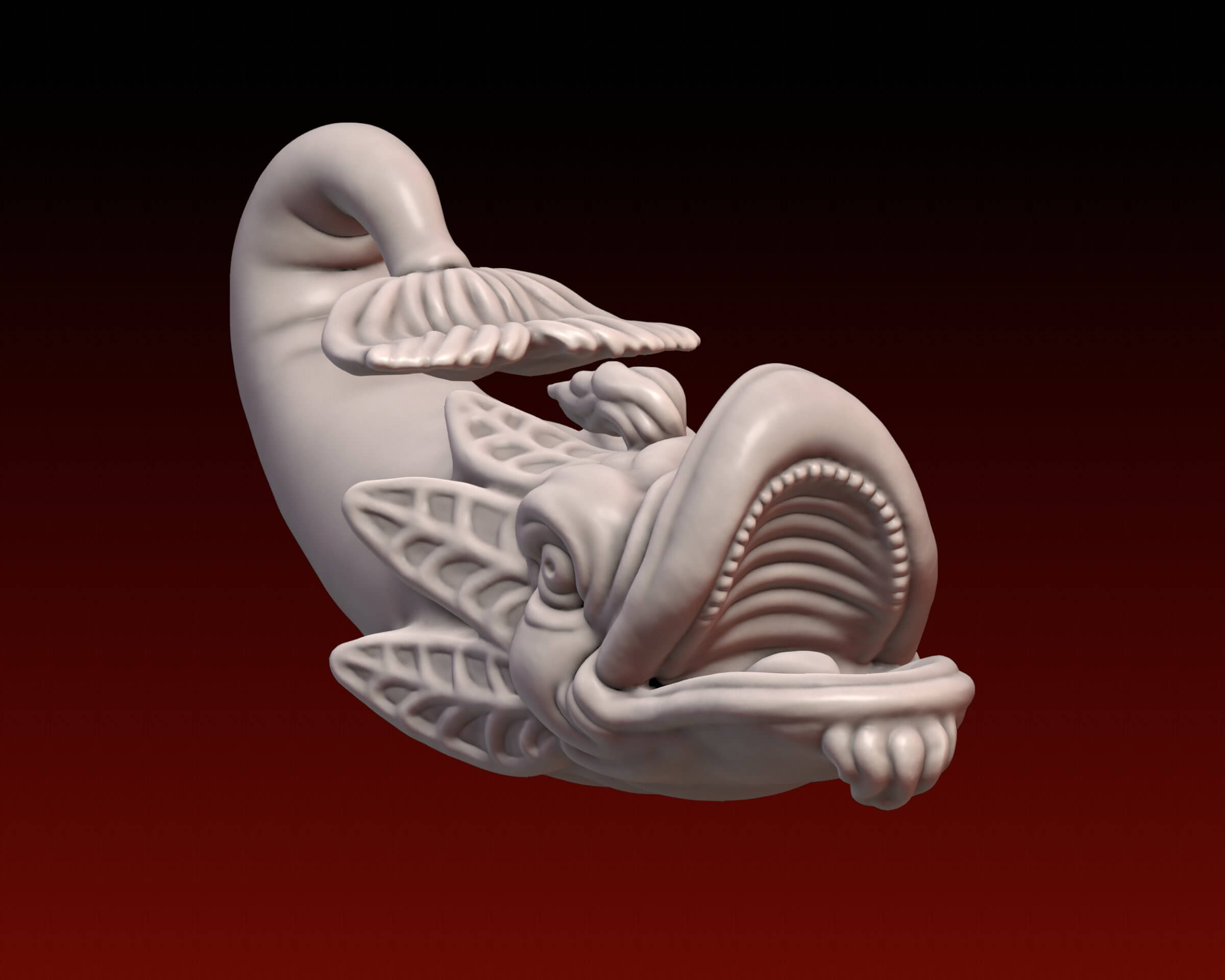 Stylized Decorative Fish - 3D Model by alexkovalev