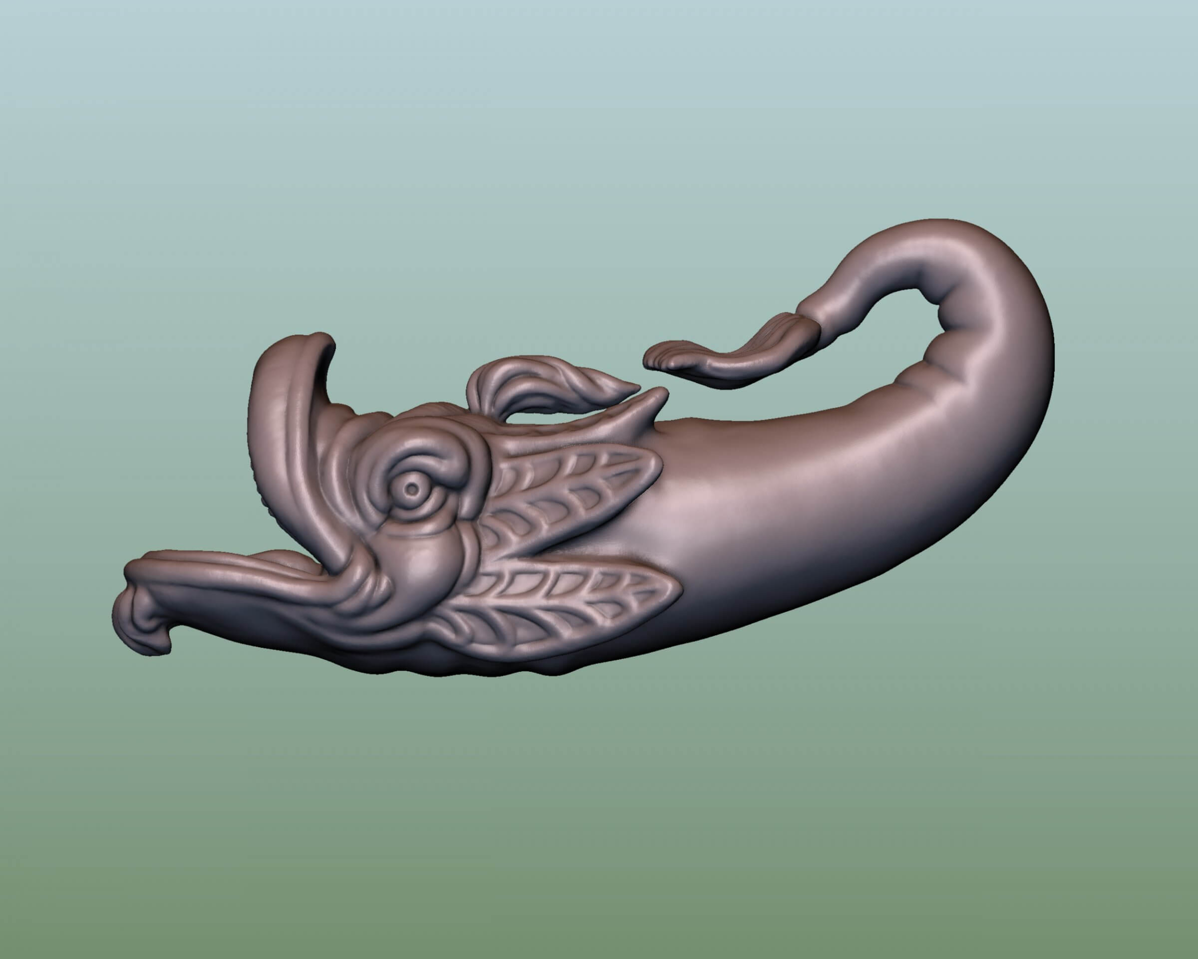 Stylized Decorative Fish - 3D Model by alexkovalev