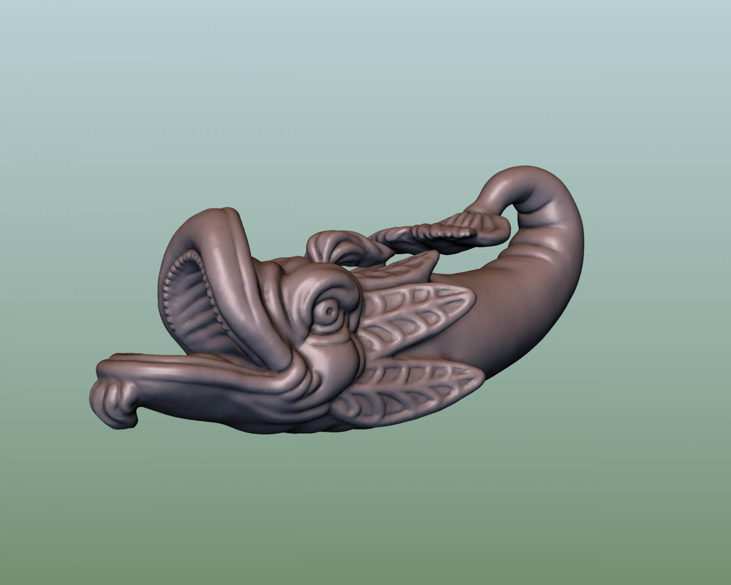 Stylized Decorative Fish - 3D Model by alexkovalev