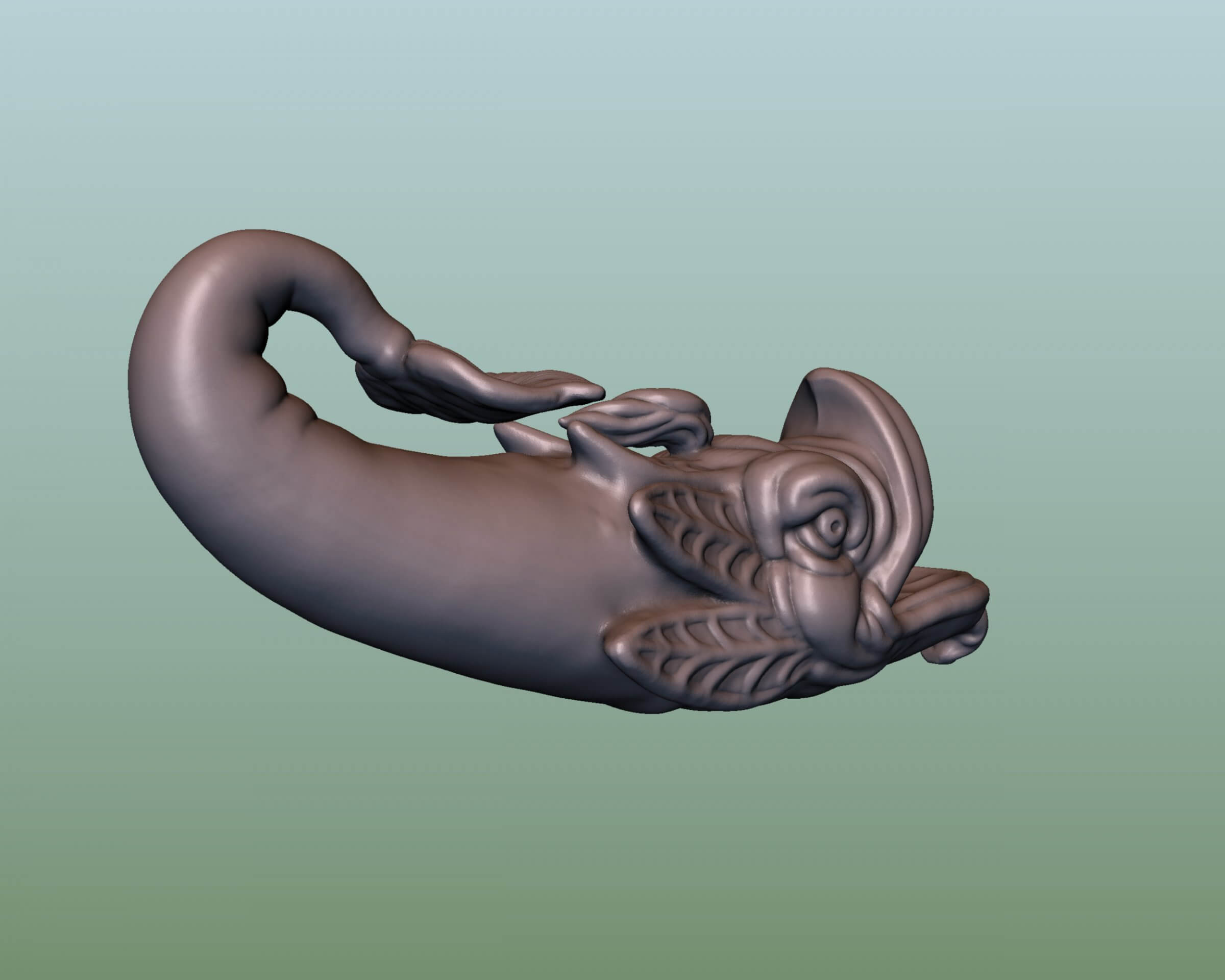 Stylized Decorative Fish - 3D Model by alexkovalev