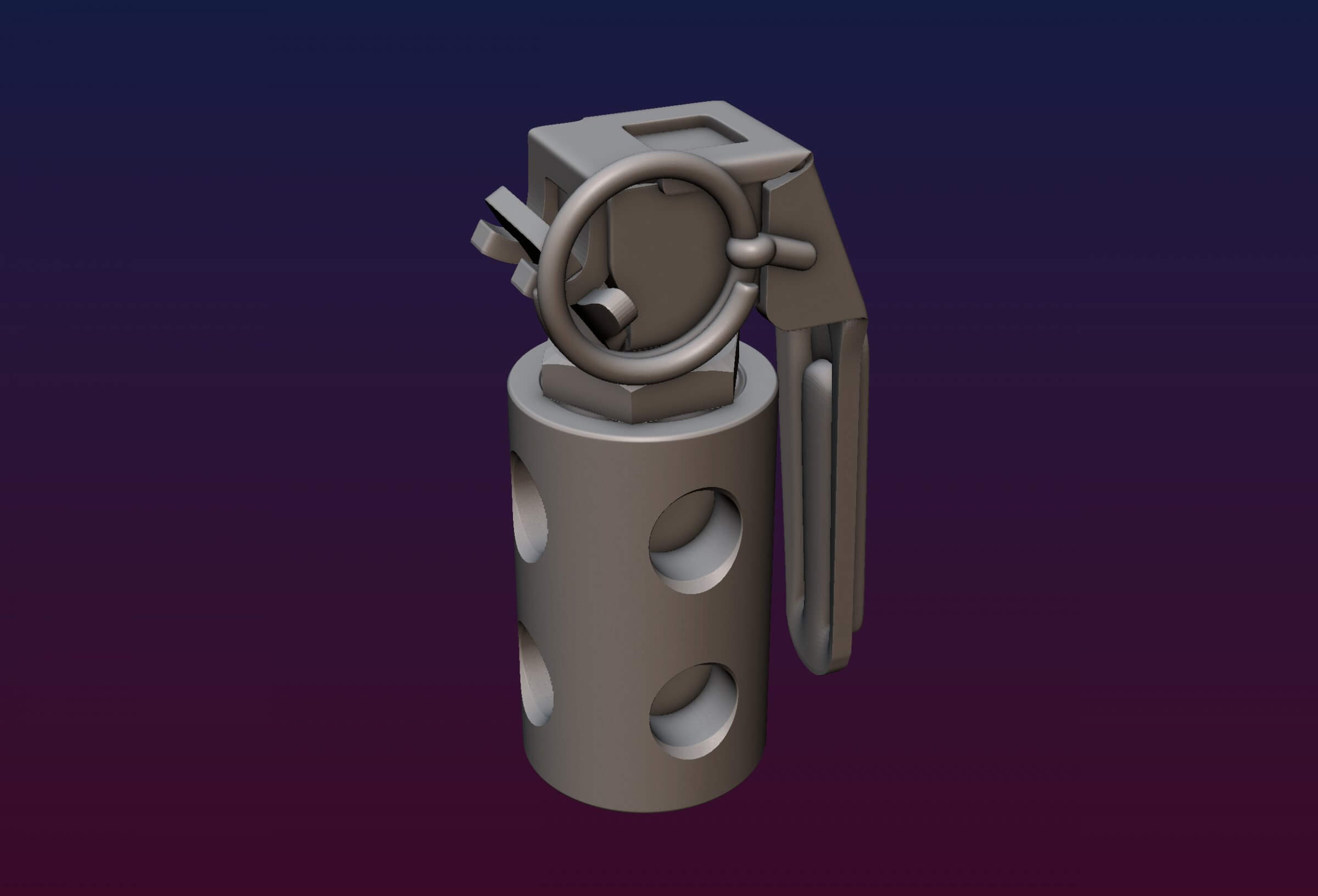 Flashbang Grenade Stylized M84 - 3D Model by alexkovalev