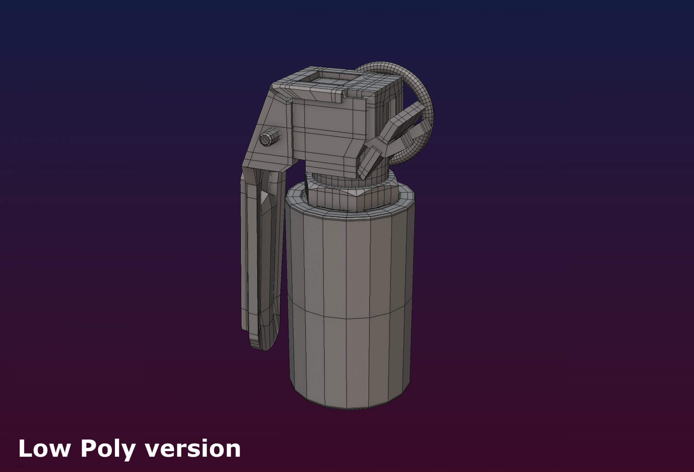 Flashbang Grenade Stylized M84 - 3D Model by alexkovalev