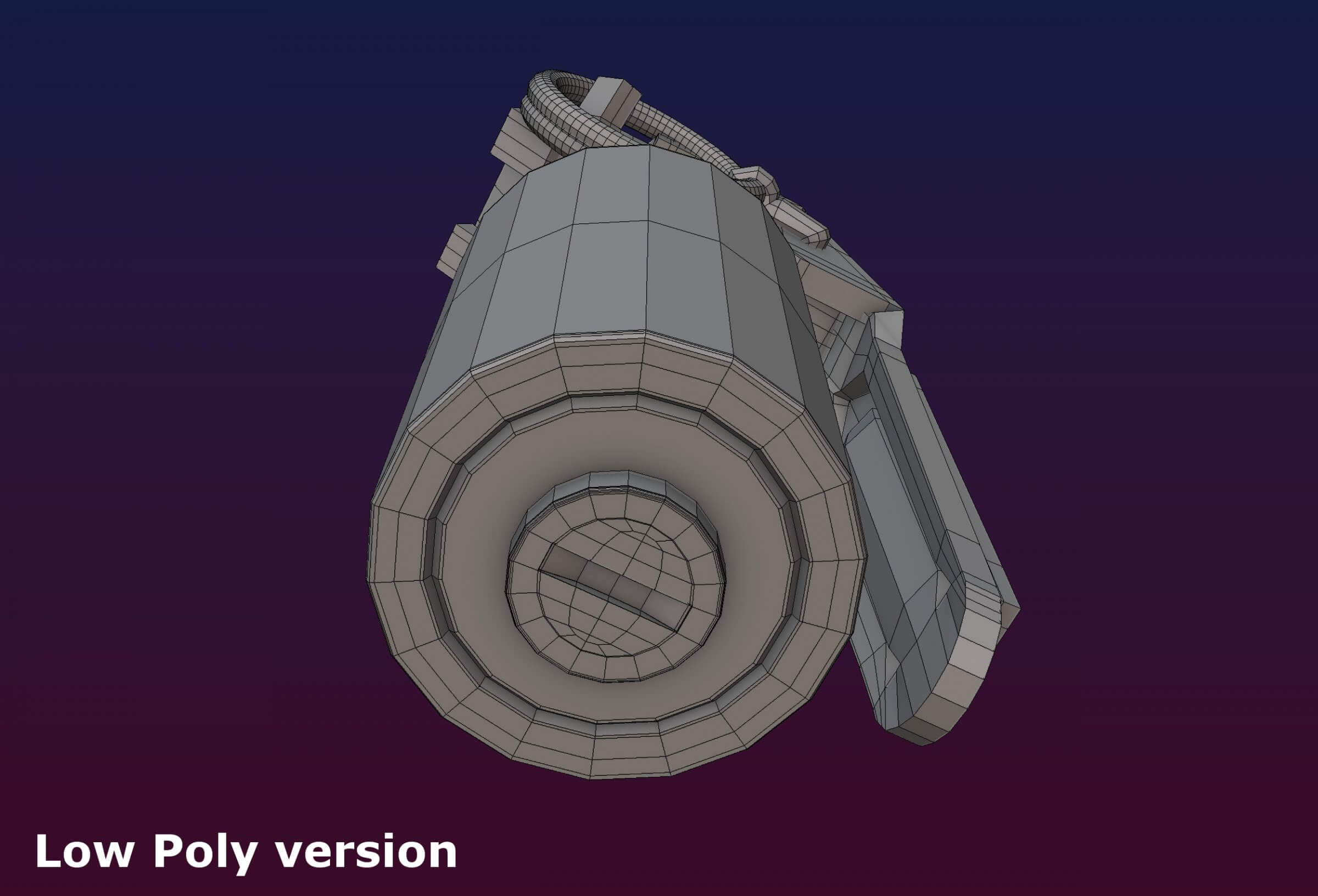 Flashbang Grenade Stylized M84 - 3D Model by alexkovalev