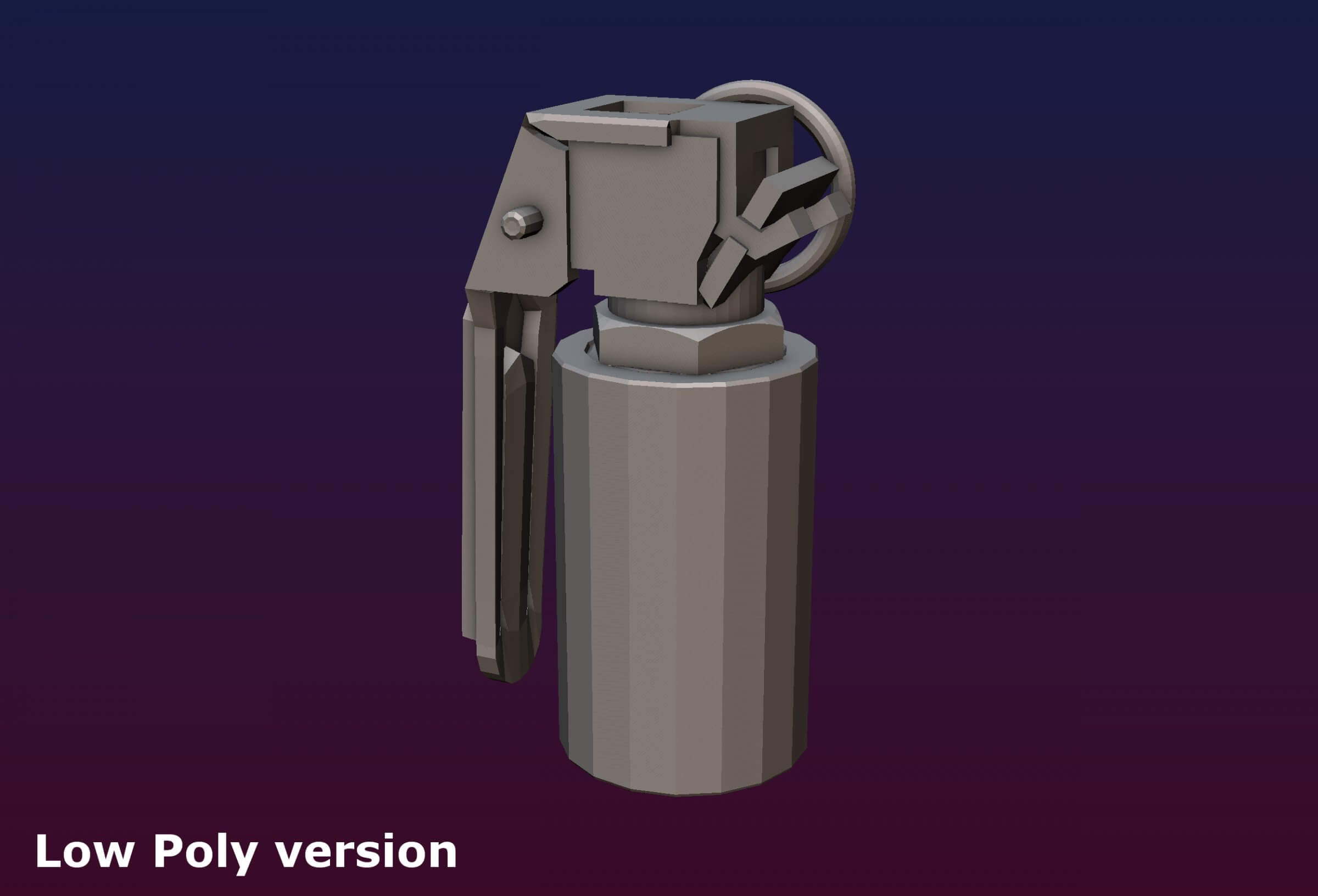 Flashbang Grenade Stylized M84 - 3D Model by alexkovalev