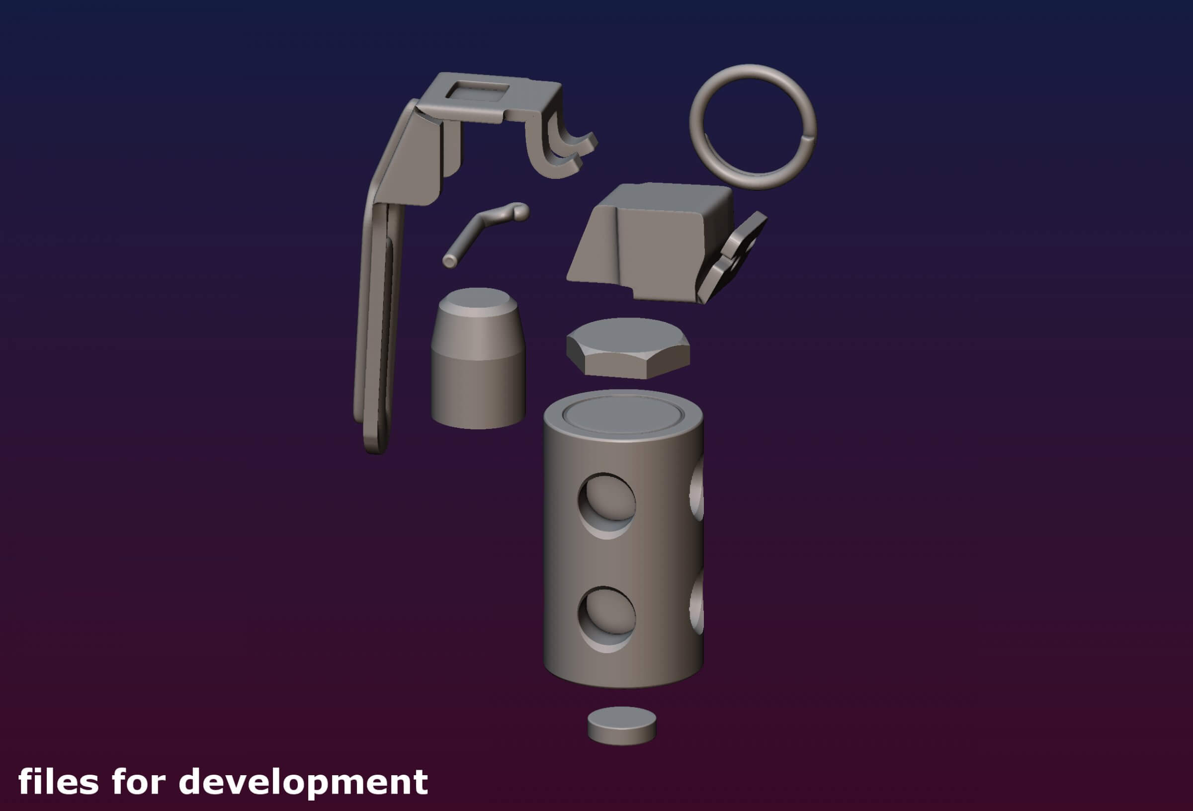 Flashbang Grenade Stylized M84 - 3D Model by alexkovalev