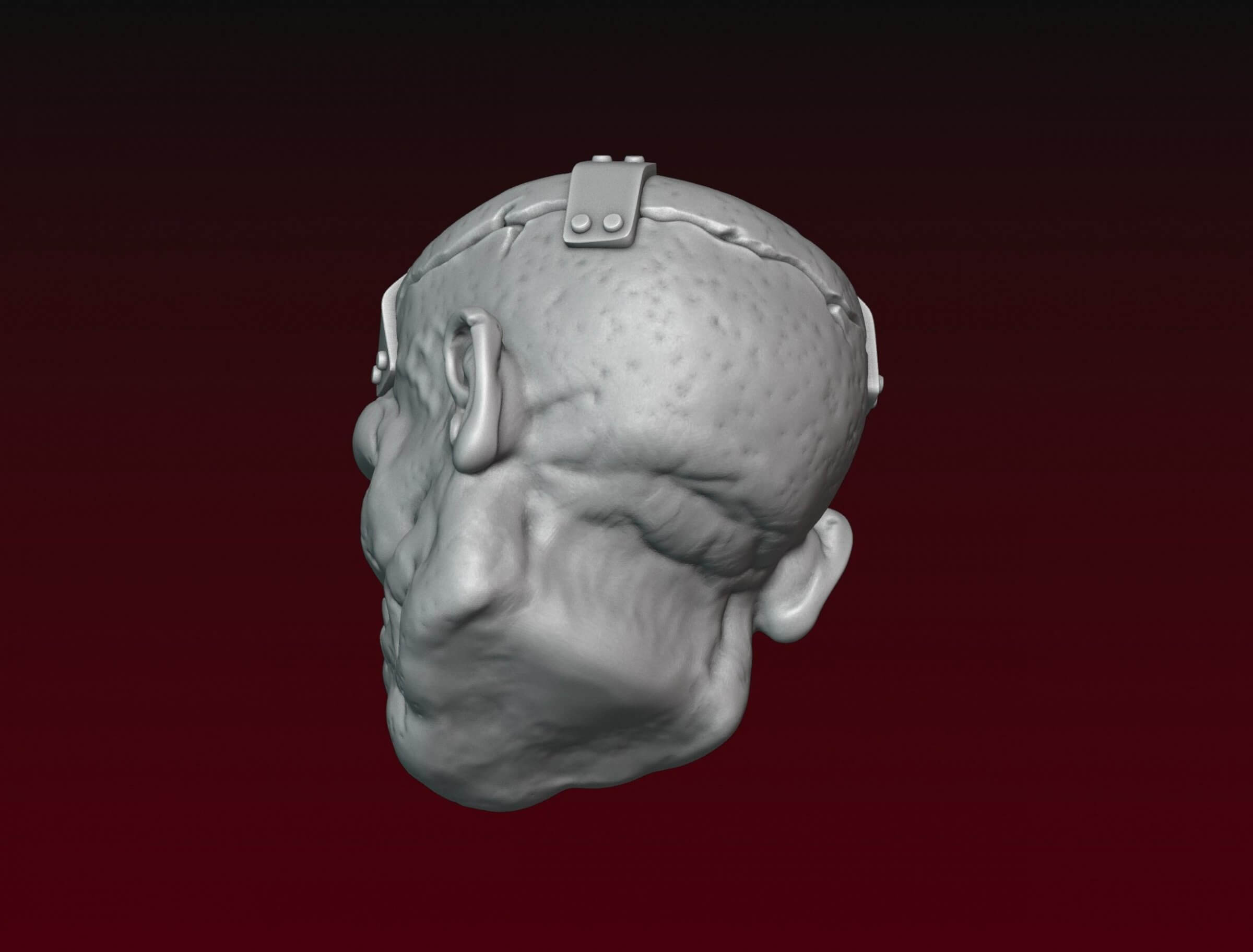 Frankenstein Head - 3D Model by alexkovalev