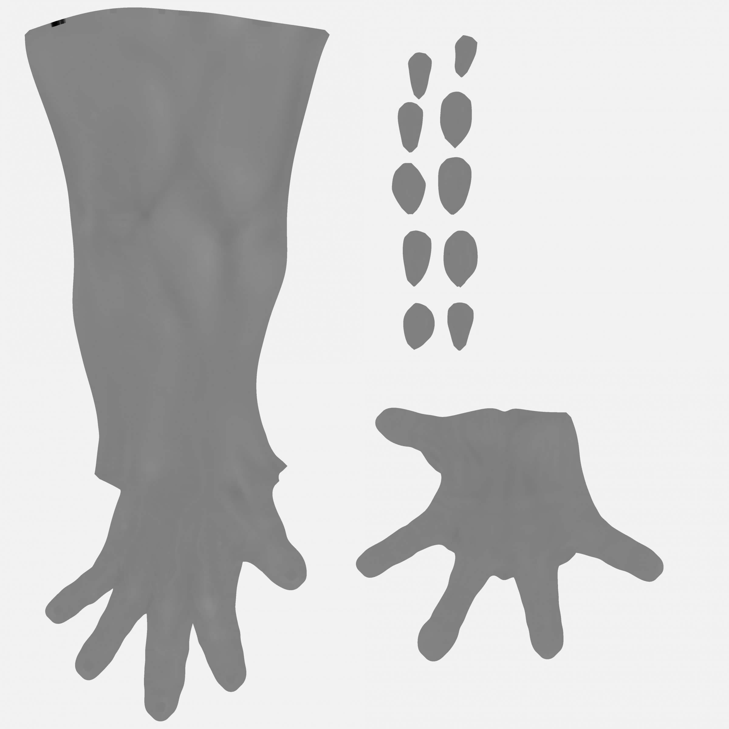 Witch Old Man Scary Hand - 3D Model by alexkovalev