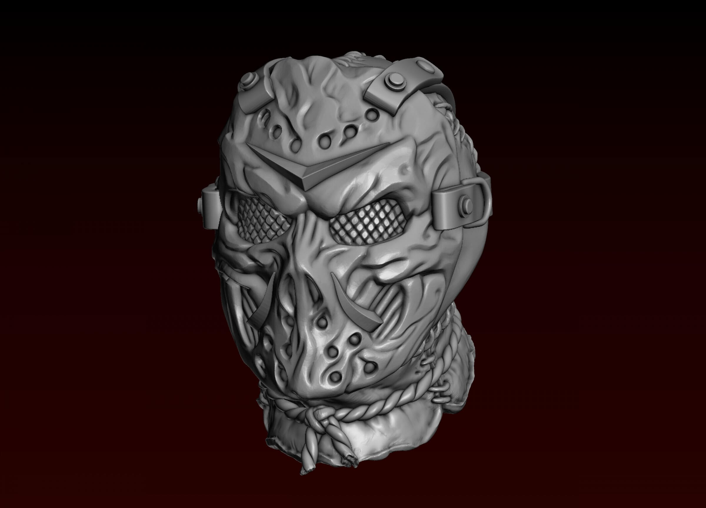 Jason Head in Mask - 3D Model by alexkovalev